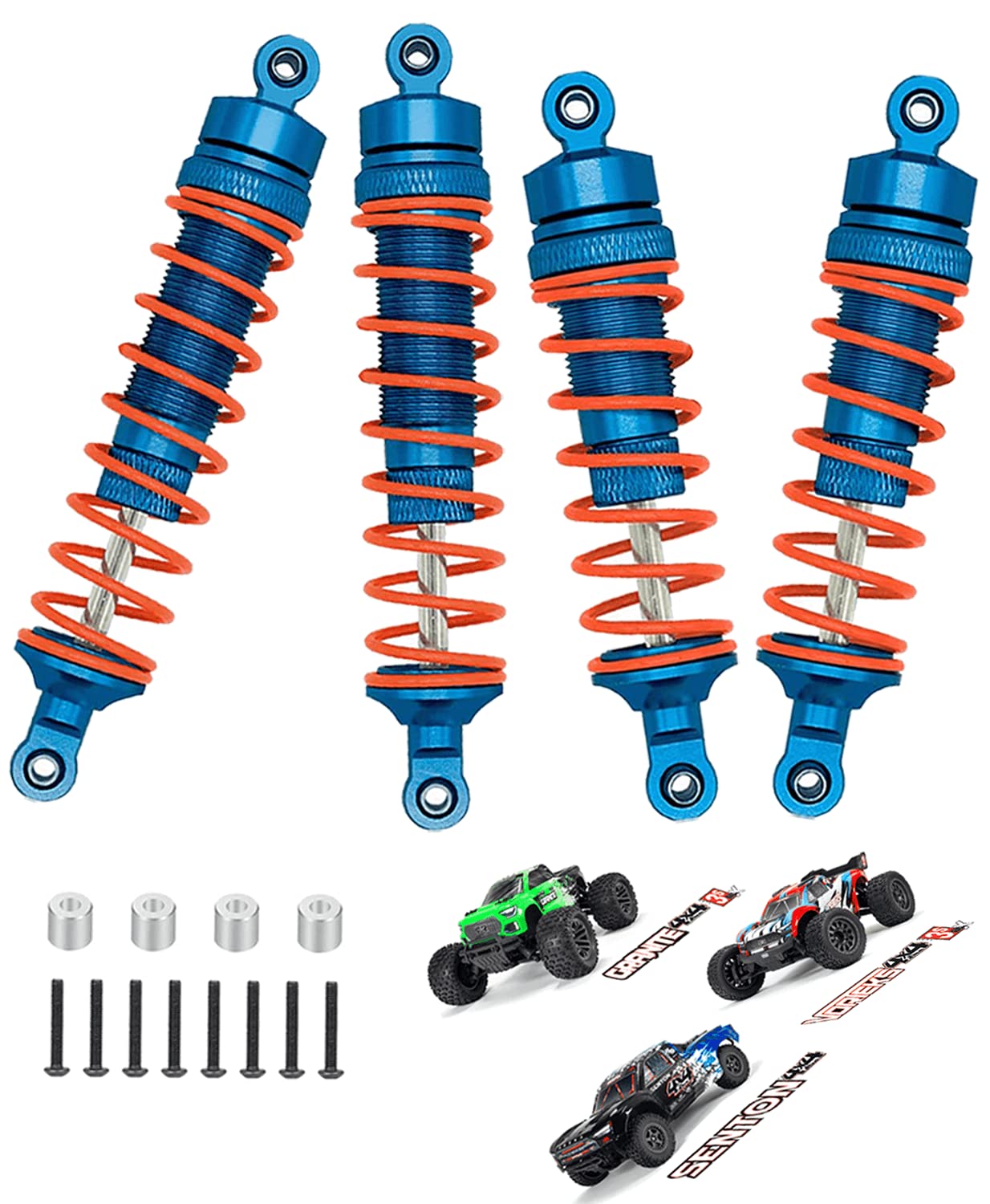 Amazon.com: Rcarmumb RC Shocks Upgrades Part for 1/10 Arrma Granite 4X4 ...
