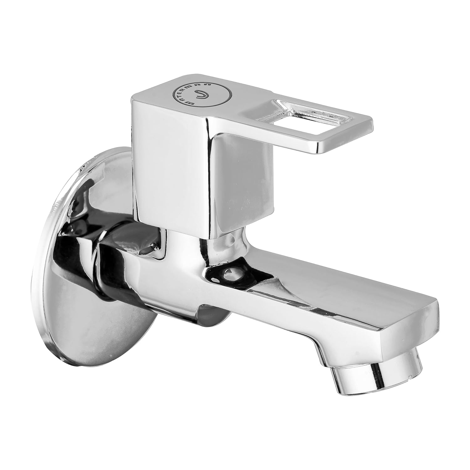 Waterman Cube Short Body Bib Tap with Brass Wall Flange for Bathroom ...