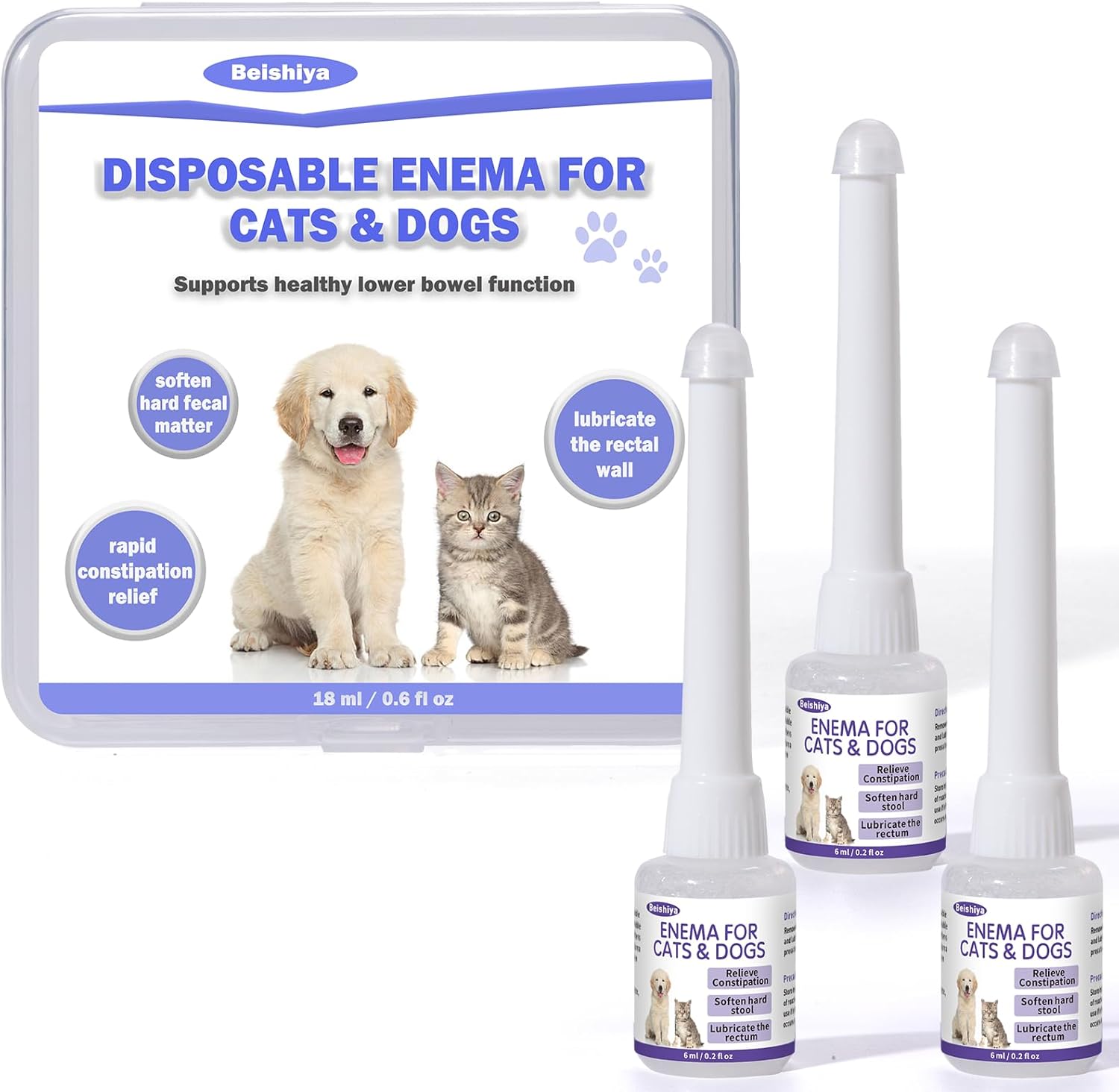 Amazon.com: Disposable Enema for Cats & Dogs | Rectally Administered ...