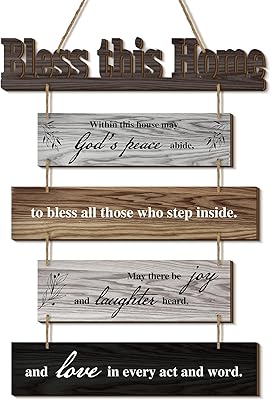 Amazon.com: Bless the Food Before Us Farmhouse Kitchen Wall Decor ...