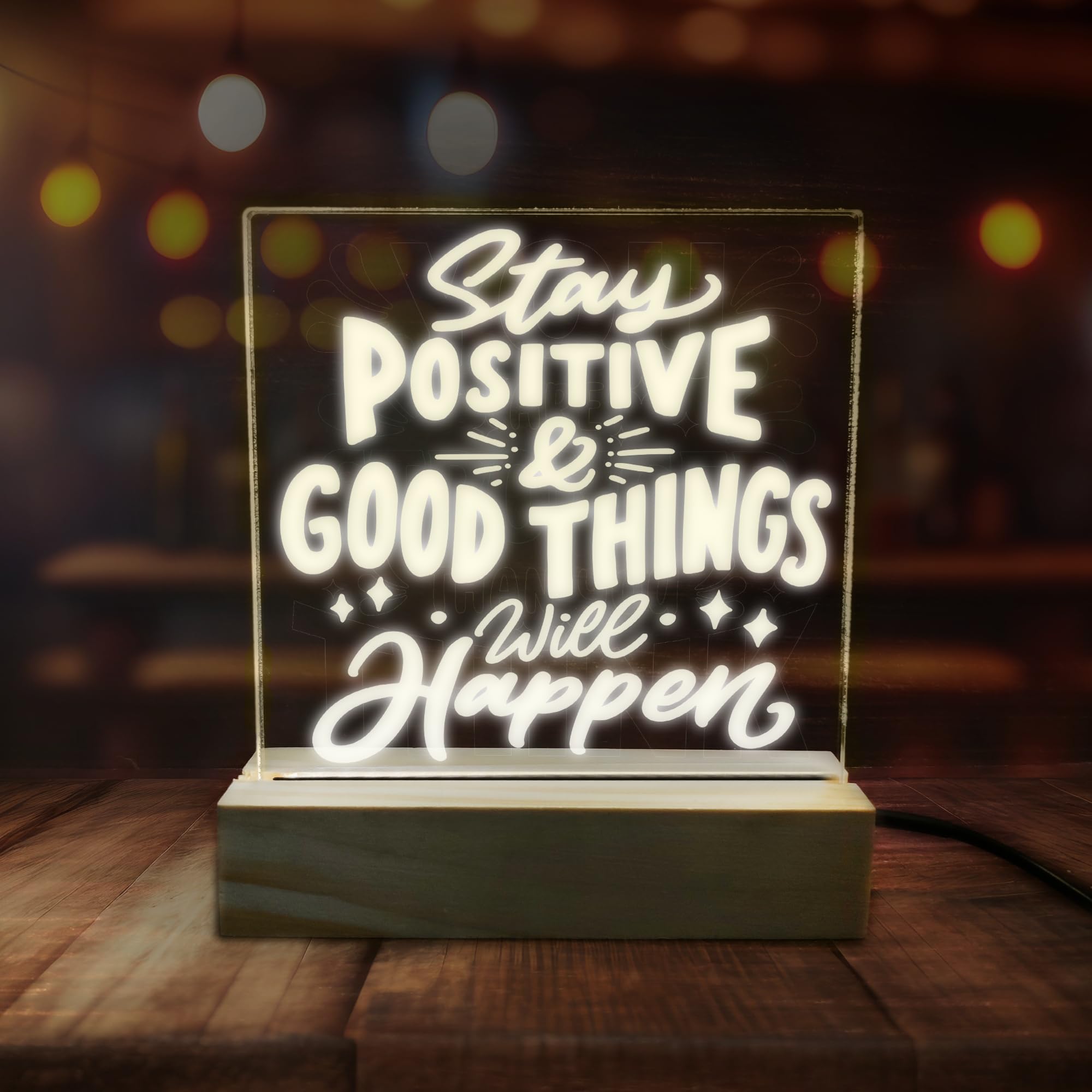 Lighting Fixture Quotes Quote Night Light – Pip + Willow