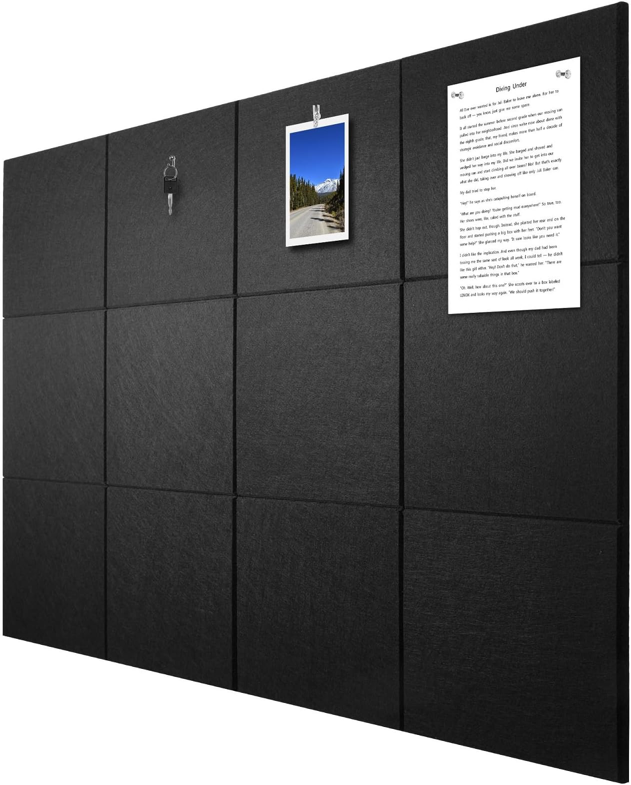 Amazon.com : G Gamit Felt Wall Tiles Bulletin Board Large Cork Board ...