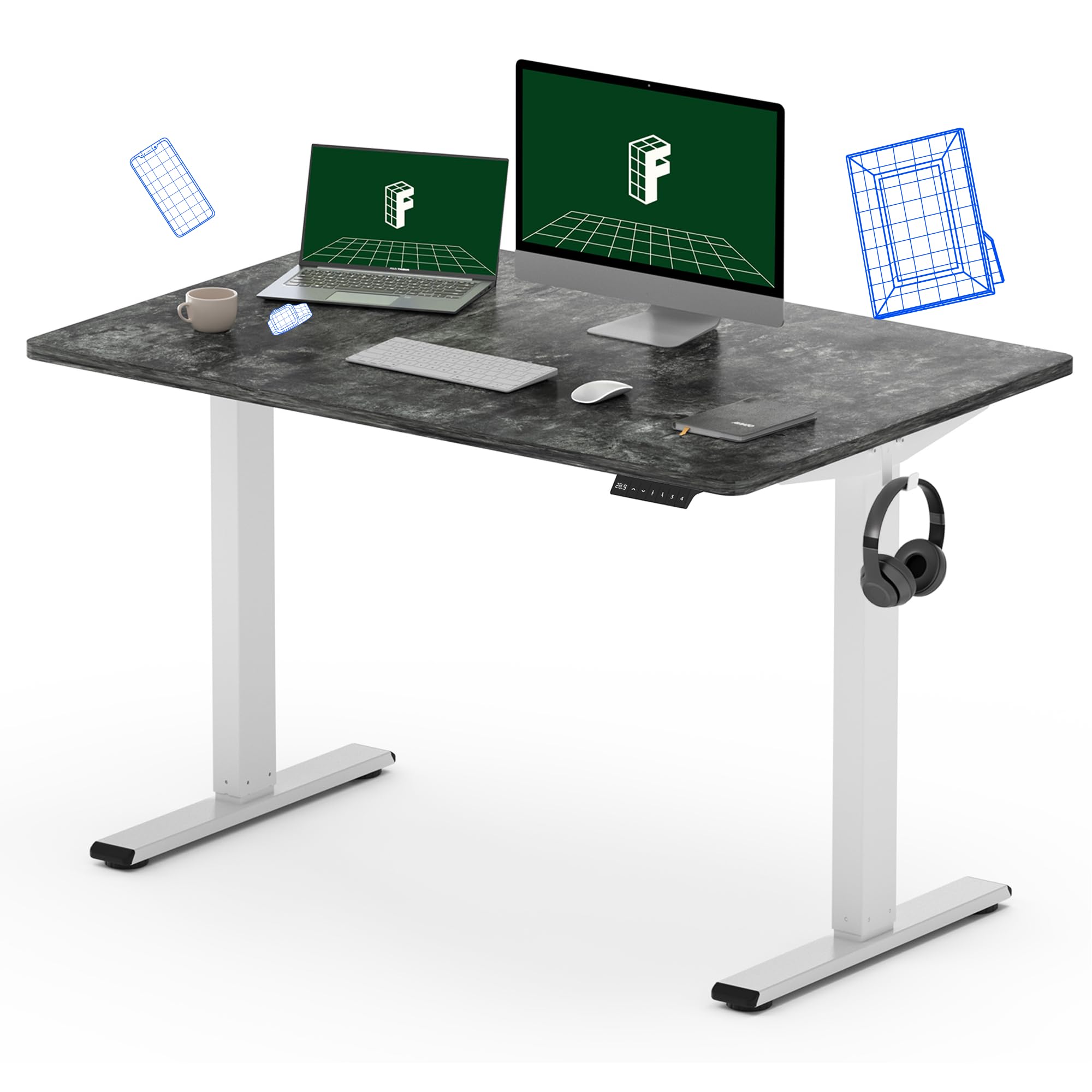 Buy FLEXISPOTEN1 Essential Height Adjustable Standing Desk 48 x 30 ...