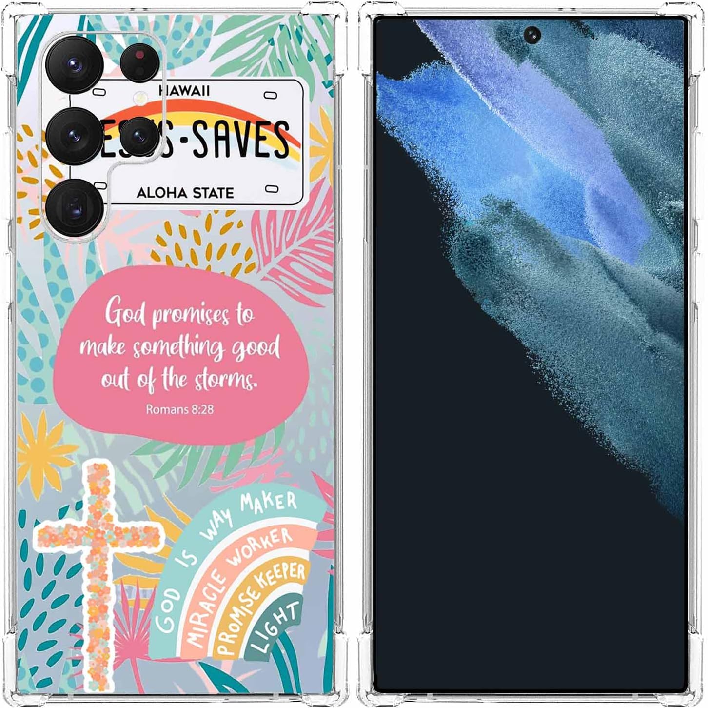 Amazon.com: Vesidurt Jesus God for Galaxy S22 Ultra Clear Case ...