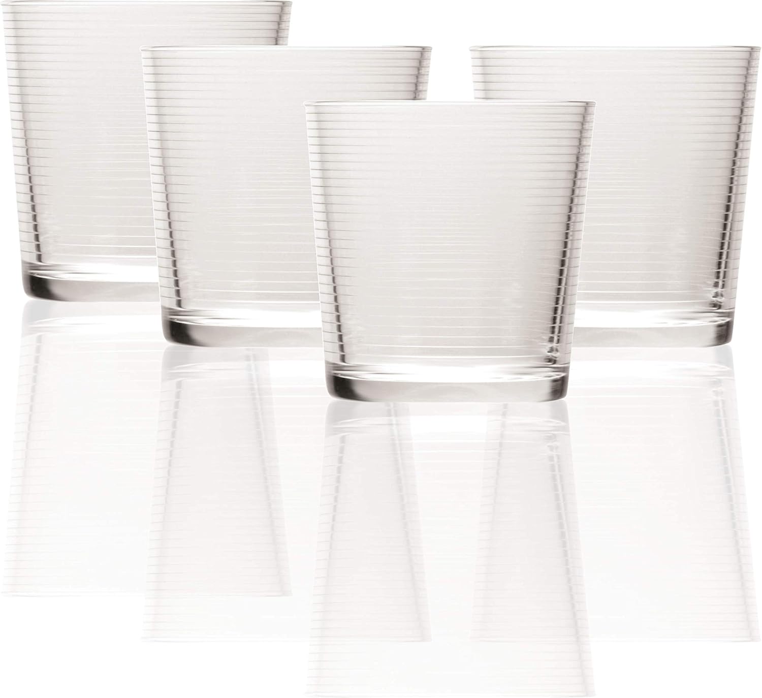 Amazon.com | Circleware Hoop Heavy Base Whiskey Drinking Glasses, Set ...