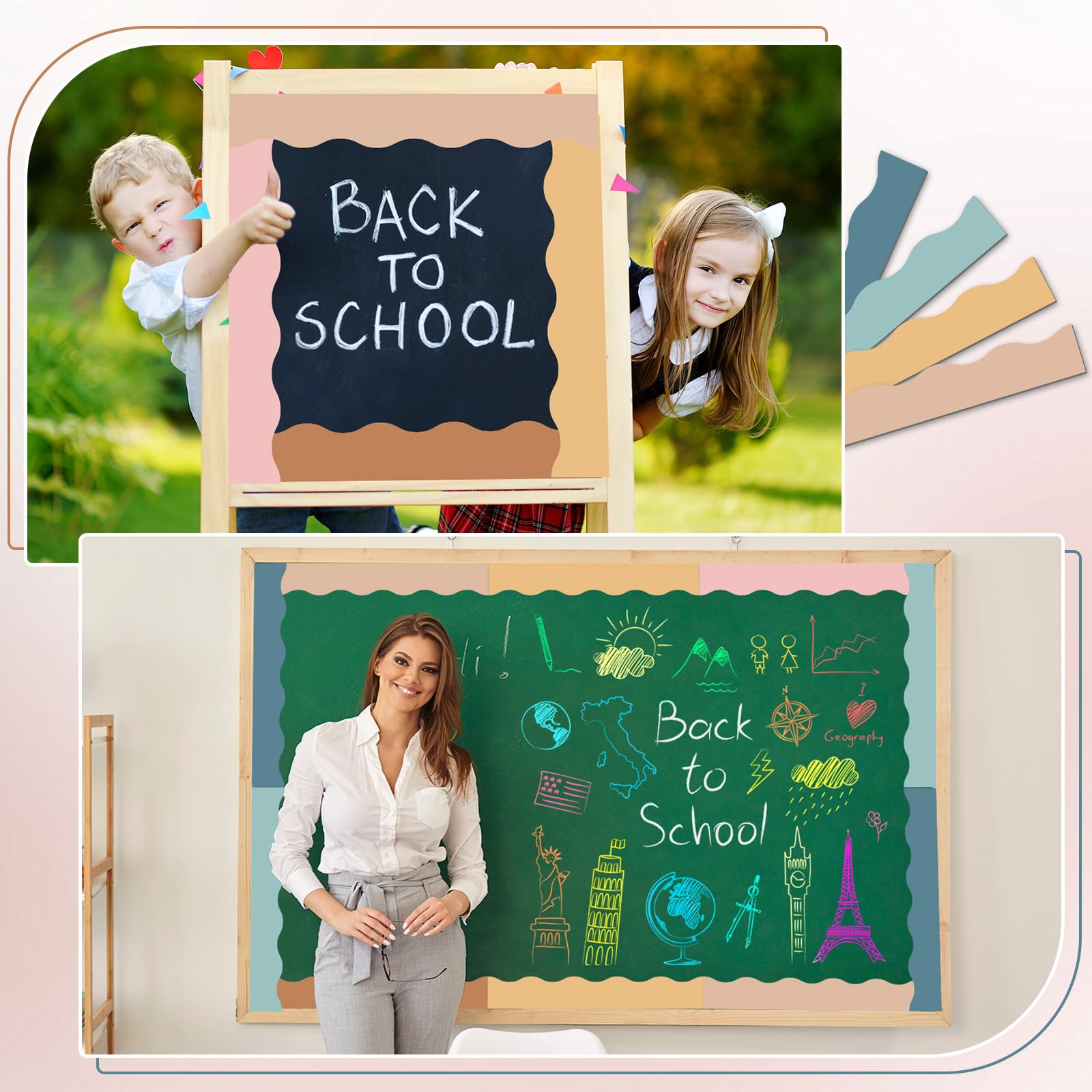 Magnetic Whiteboard Border Mooliwe 24 Pcs Magnetic Borders For ...