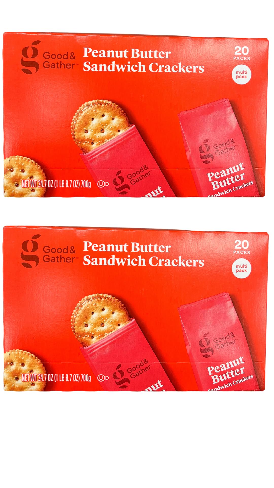 Amazon.com: Peanut Butter Sandwich Crackers, Good & Gather, 20 packs, 2 ...