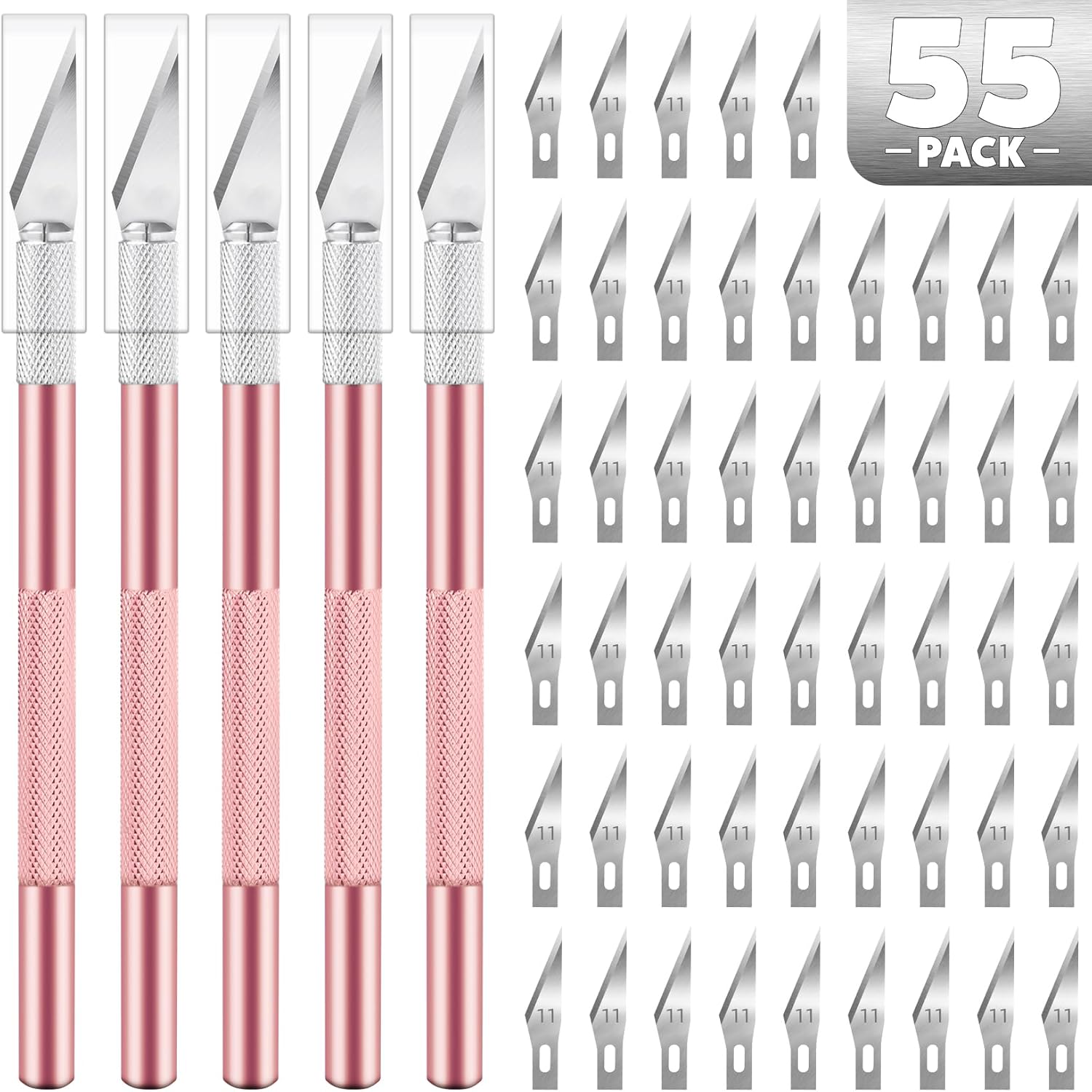 Amazon.com: TIFICAL 55 PCS Exacto Knife Set, 5 Piece Craft Knife and 50 ...