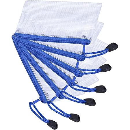 Amazon.com: YOKIVE 6 Pack Mesh Zipper Bags, B8 Mesh File Pockets ...