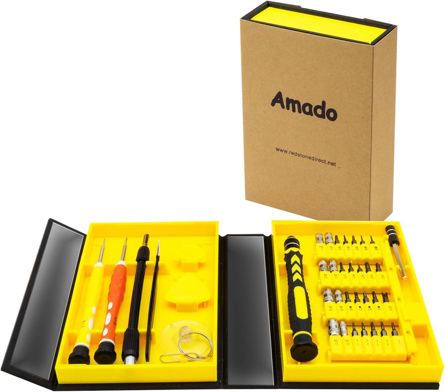 Amazon.com: Precision Screwdriver Set, Amado 38 Piece Repair Tool Kit ...