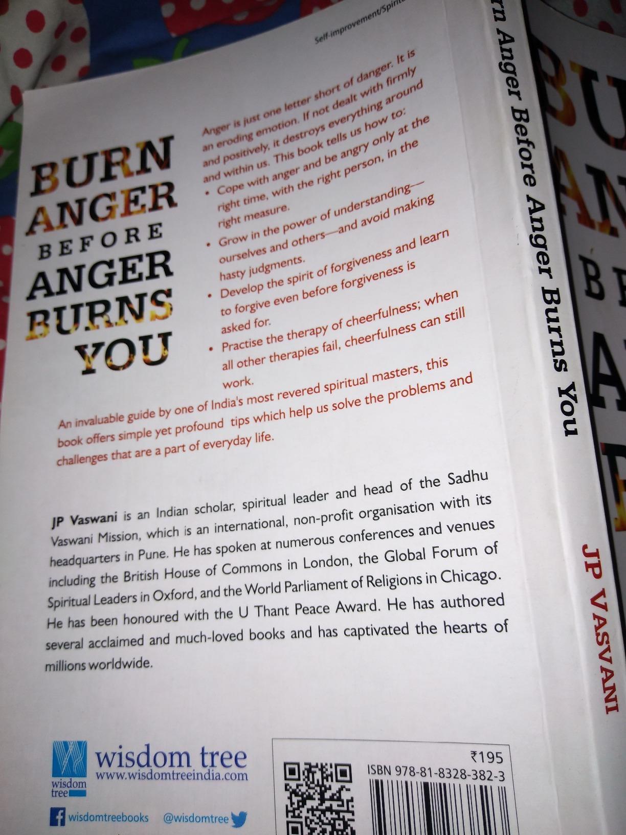 Burn Anger Before Anger Burns You : J.P. Vaswani: Amazon.in: Books