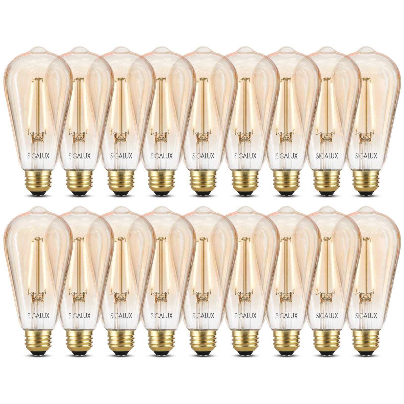 Snapklik.com : Edison LED Light Bulbs, Dimmable Vintage Light Bulbs 40 ...