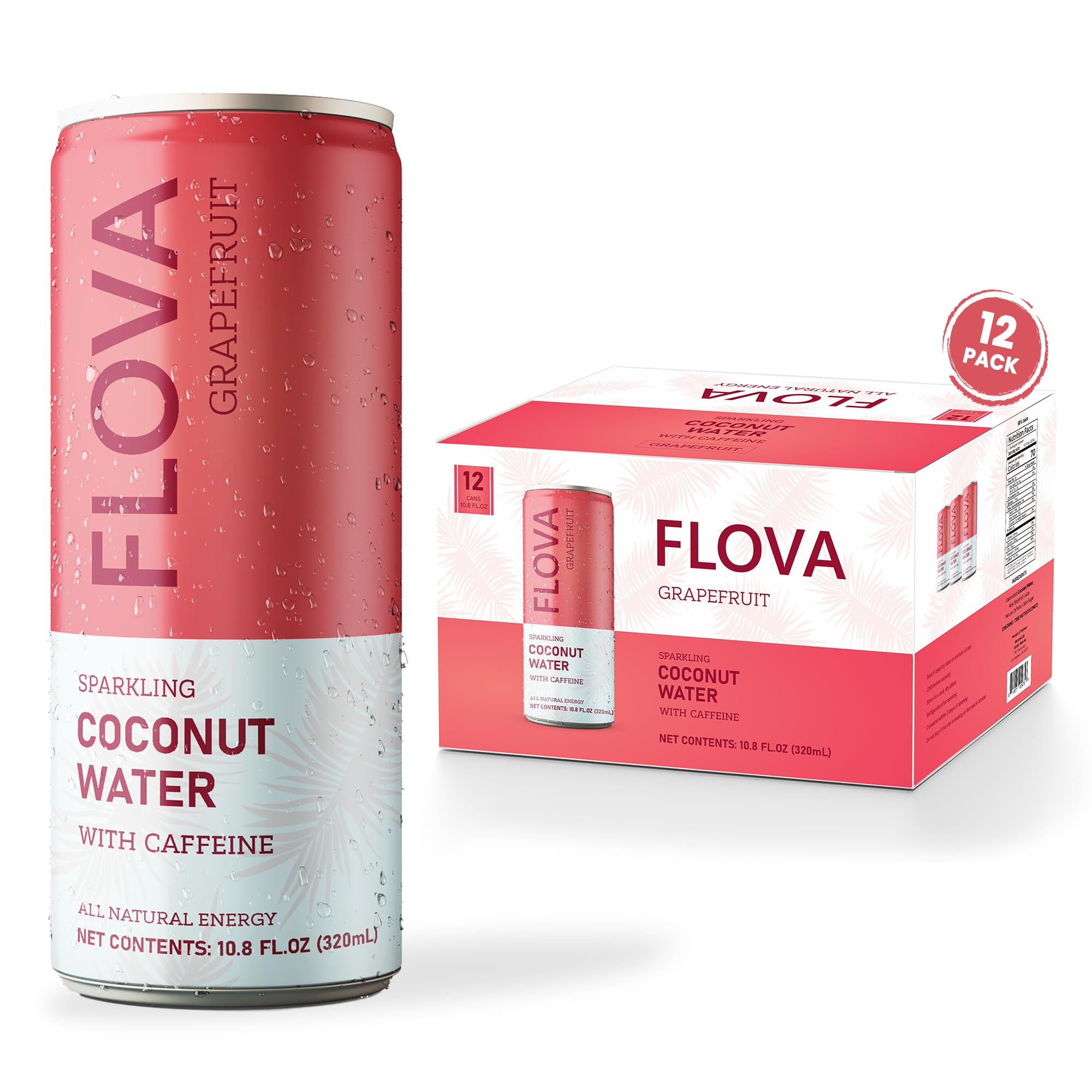Amazon.com : Flova Grapefruit Energy Drink, All Natural, Electrolytes ...