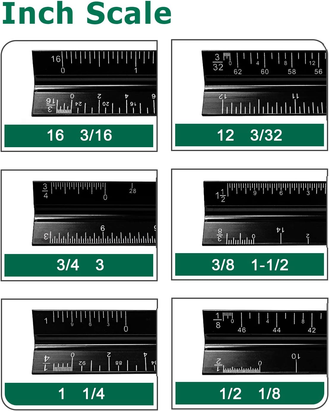 12-Inch Triangular Metal Scale Ruler for Engineering Nepal | Ubuy