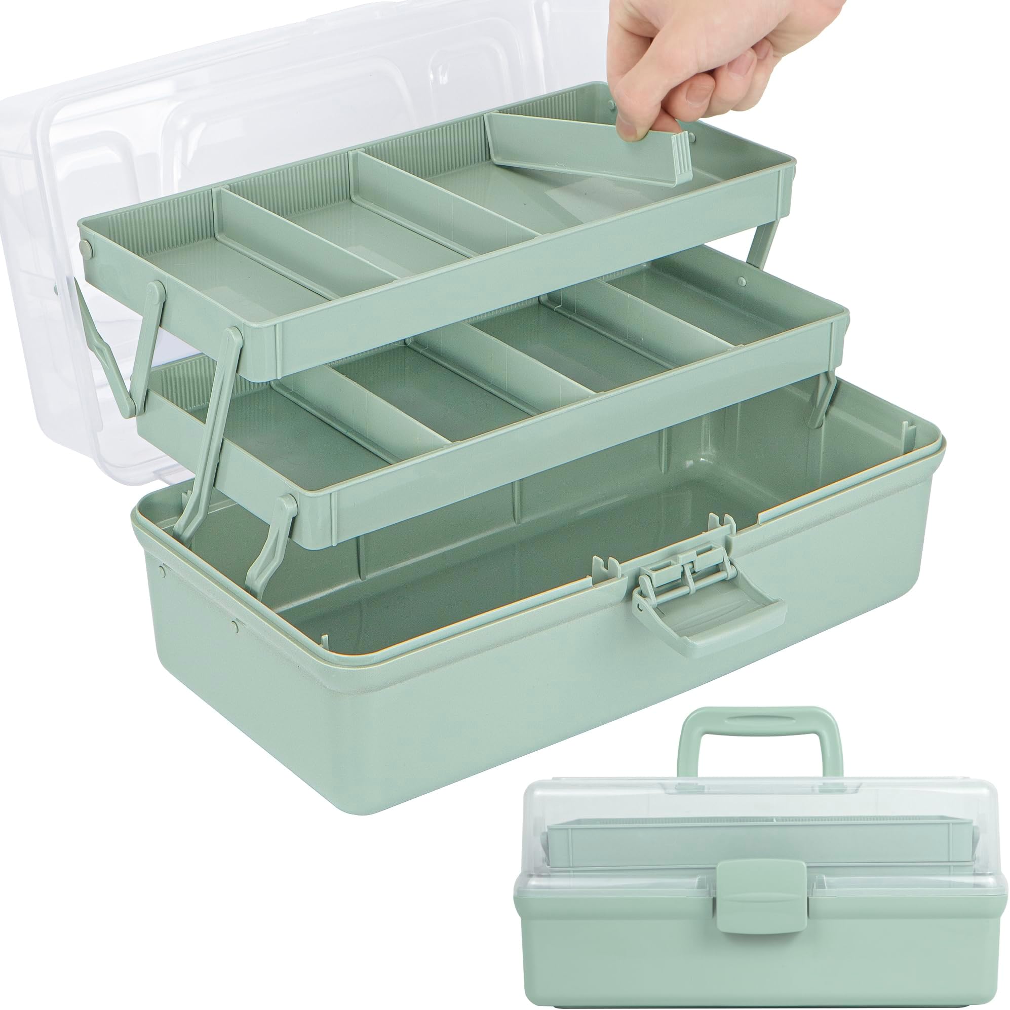 Amazon.com: TERGOO 12.5in 3-Layer Multipurpose Craft Organizers and ...