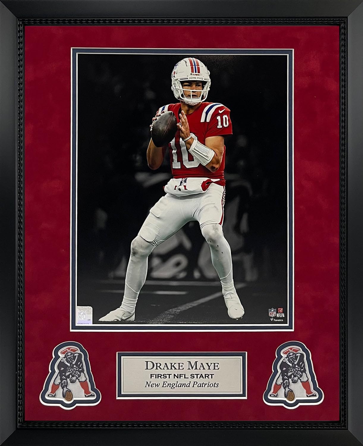 Amazon.com: New England Picture Drake Maye Photo First NFL Start ...