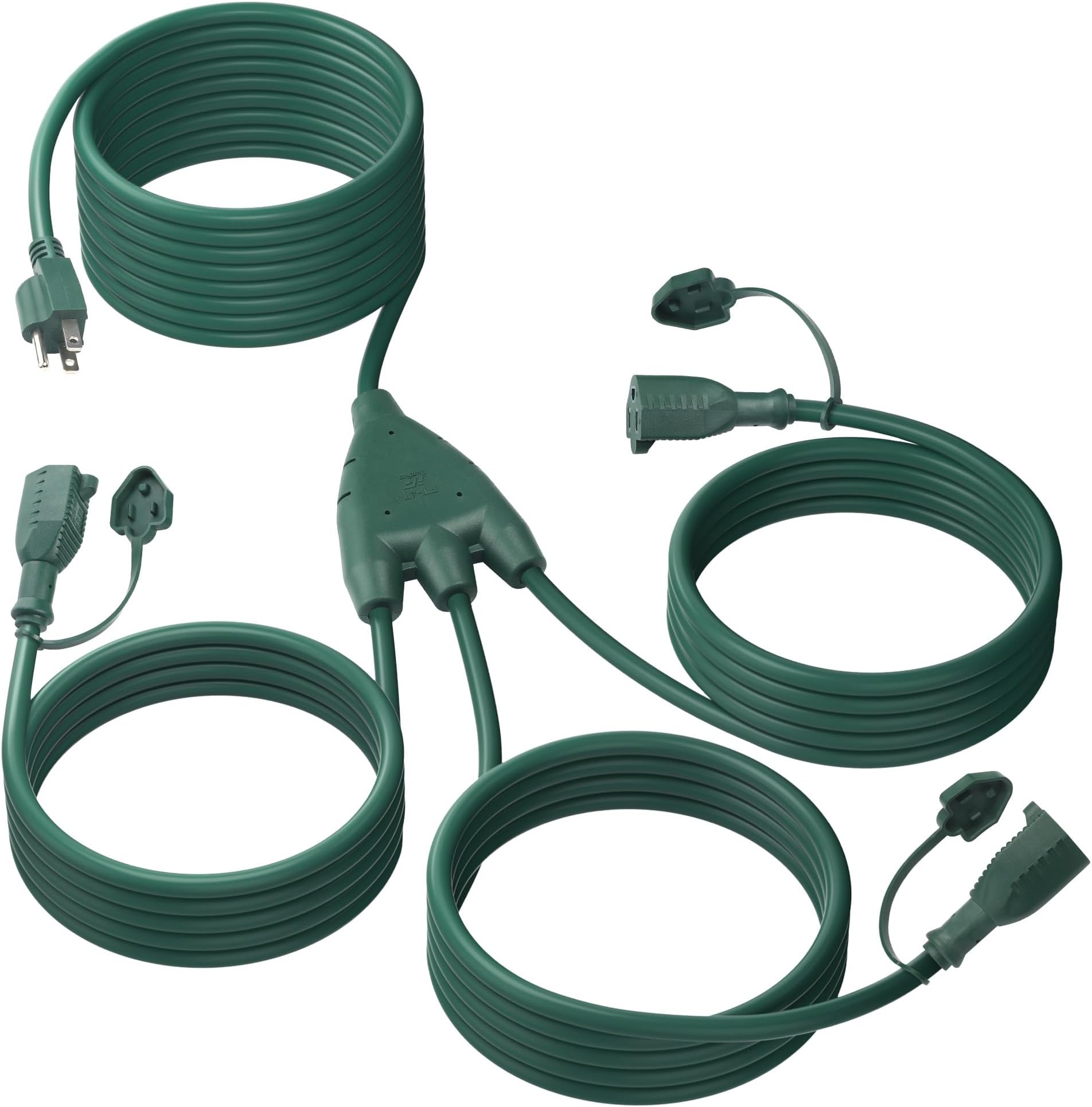 Amazon.com: BN-LINK 1 to 3 Splitter Extension Cord, 24 ft End to End(36 ...