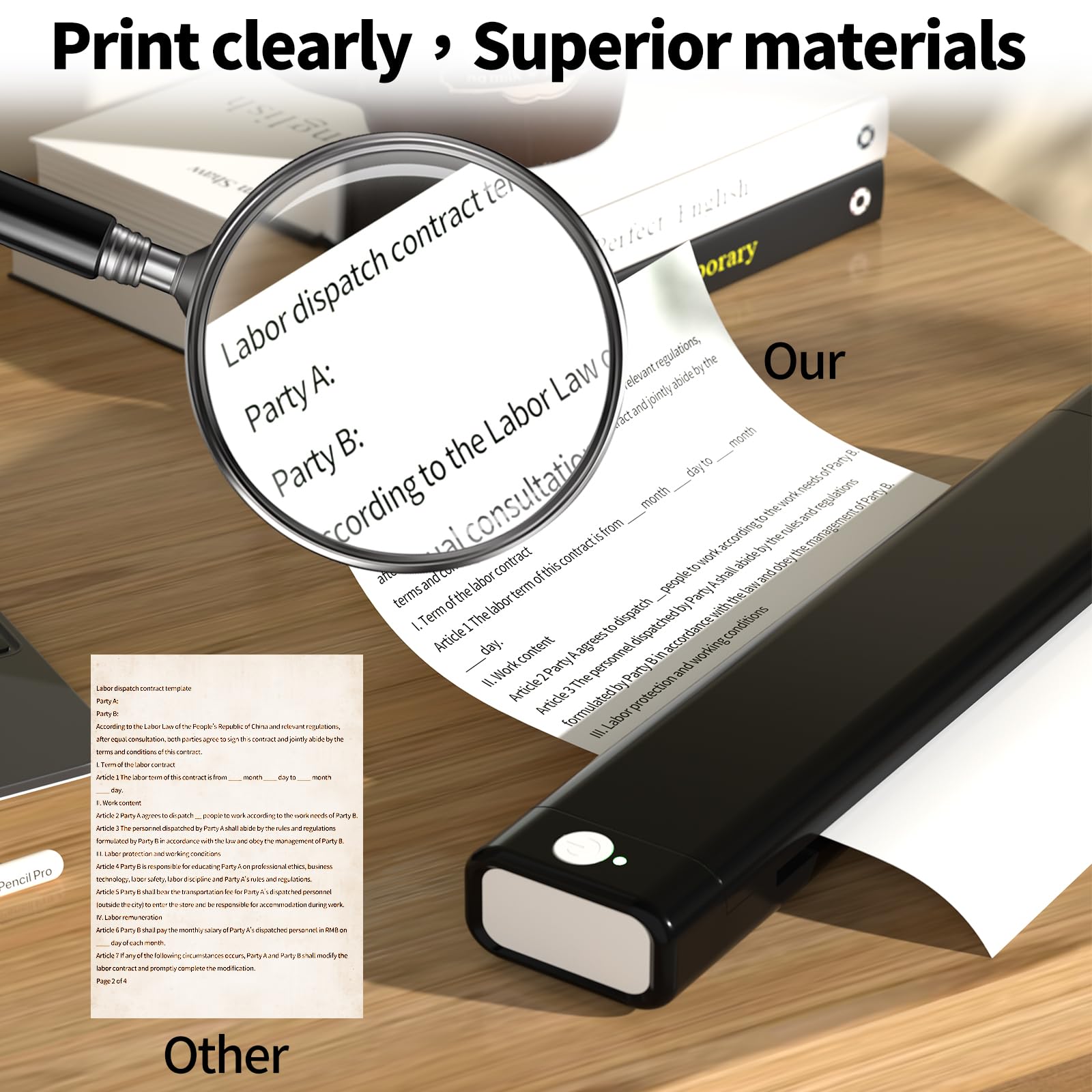 Snapklik.com : Thermal Paper,Continuous Printing Paper 8.5 X 11 Inch ...