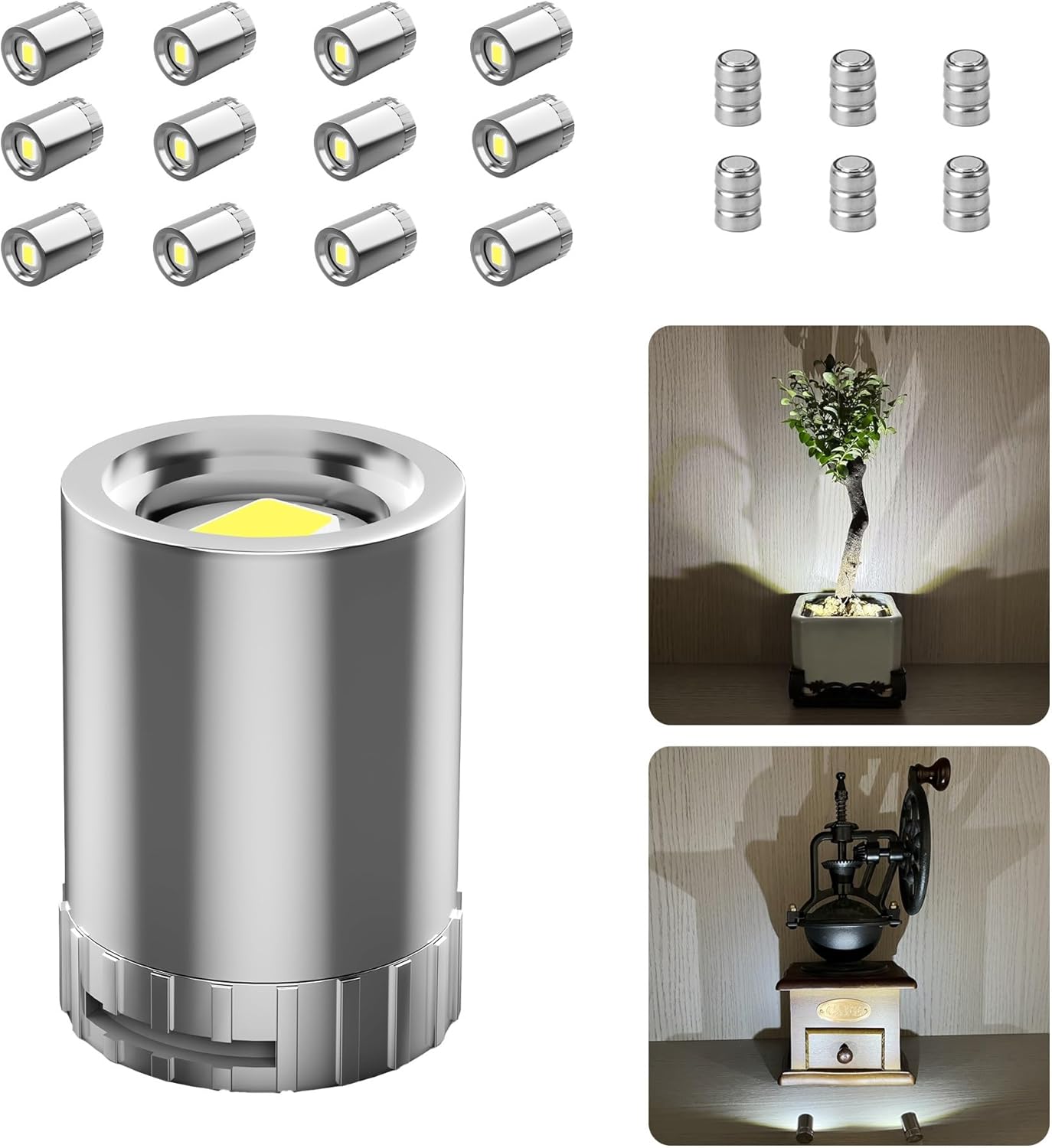 Novantl 12 Pack Mini LED Lights, Cold White Small LED Light, Mini ...