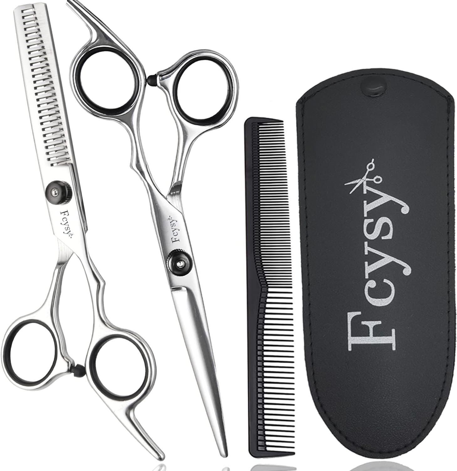 Amazon.com : Hair Cutting Scissors Thinning Shears Kit, Fcysy Hair ...