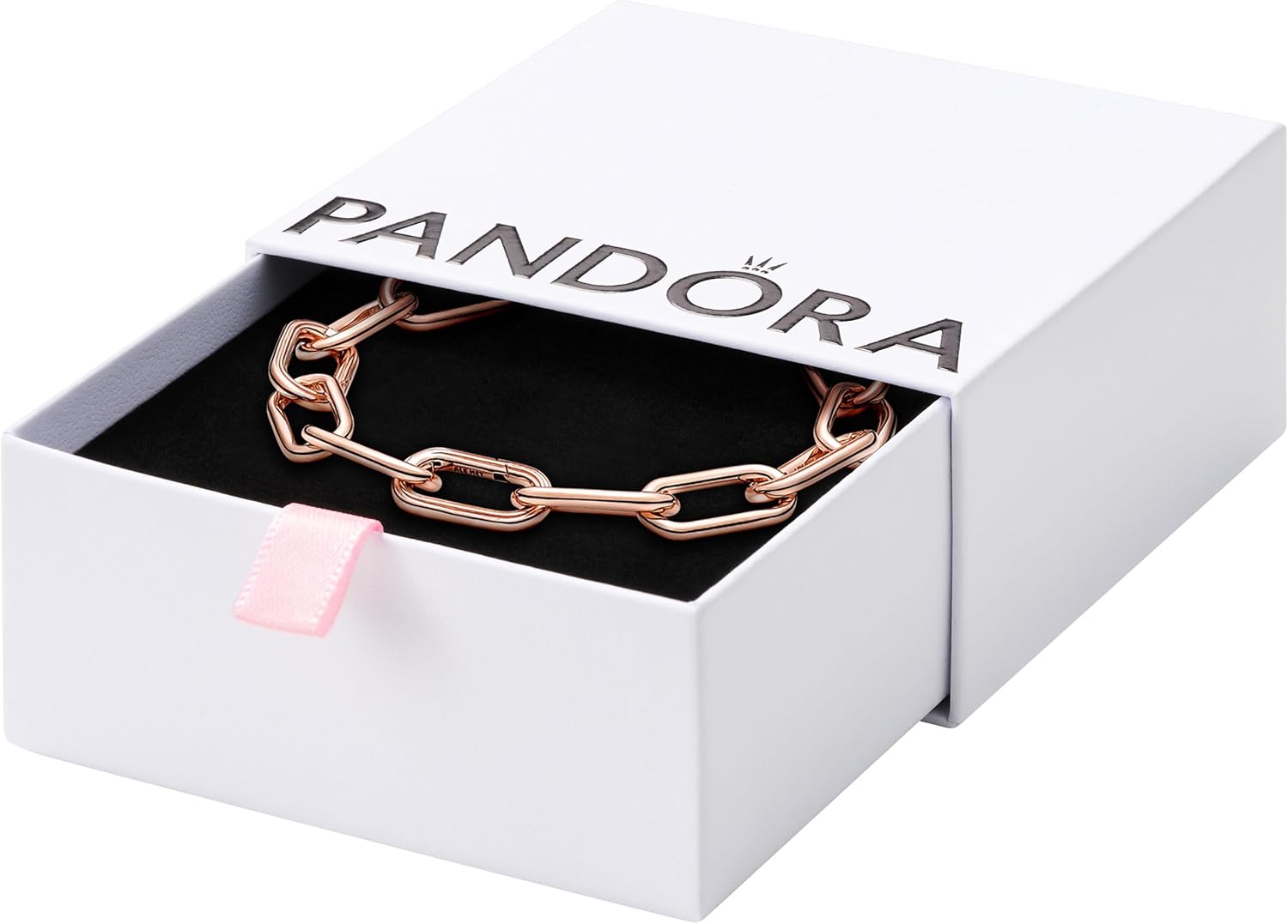 Amazon.com: PANDORA ME Link Chain Bracelet - 14k Rose Gold-Plated ...