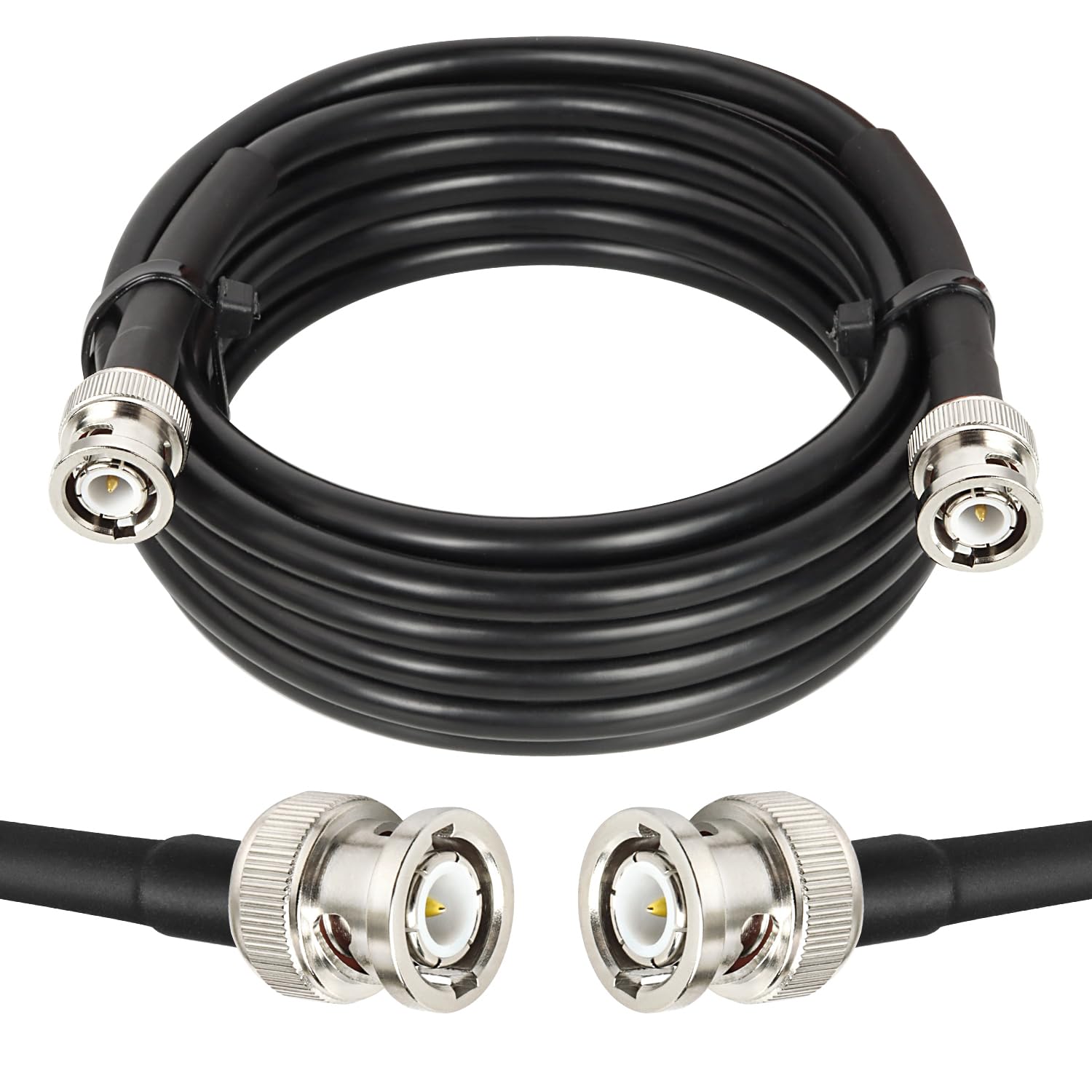 Snapklik.com : MOOKEERF RG8X BNC Male To BNC Male Coaxial Cable 8FT 50 ...