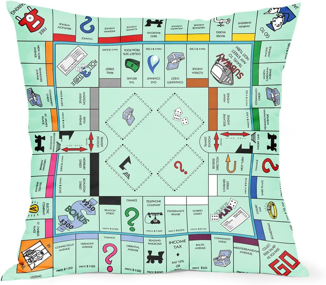 Amazon.com: Game Map Pillow Covers for Boys Room Gaming Pillows Covers ...