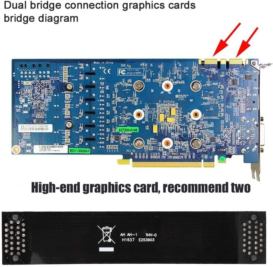 Wendry Flexible SLI Bridge GPU Cable, VGA Card SLI Flexible Bridge ...
