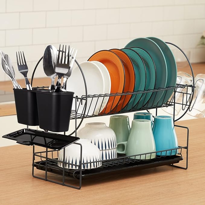 Amazon.com - Housen Solutions Dish Drying Rack, 2 Tier Rust-Resistant ...