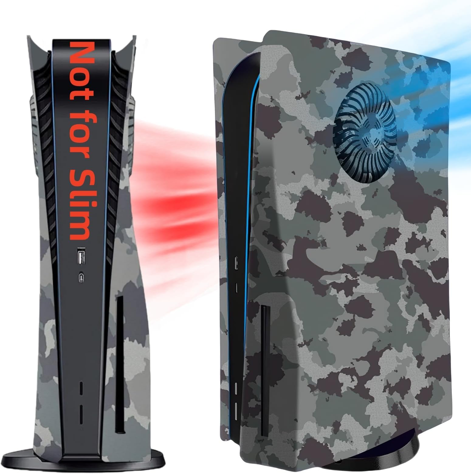 PS5 Faceplate Replacement Plate Cover for PS5 Disk Console ...