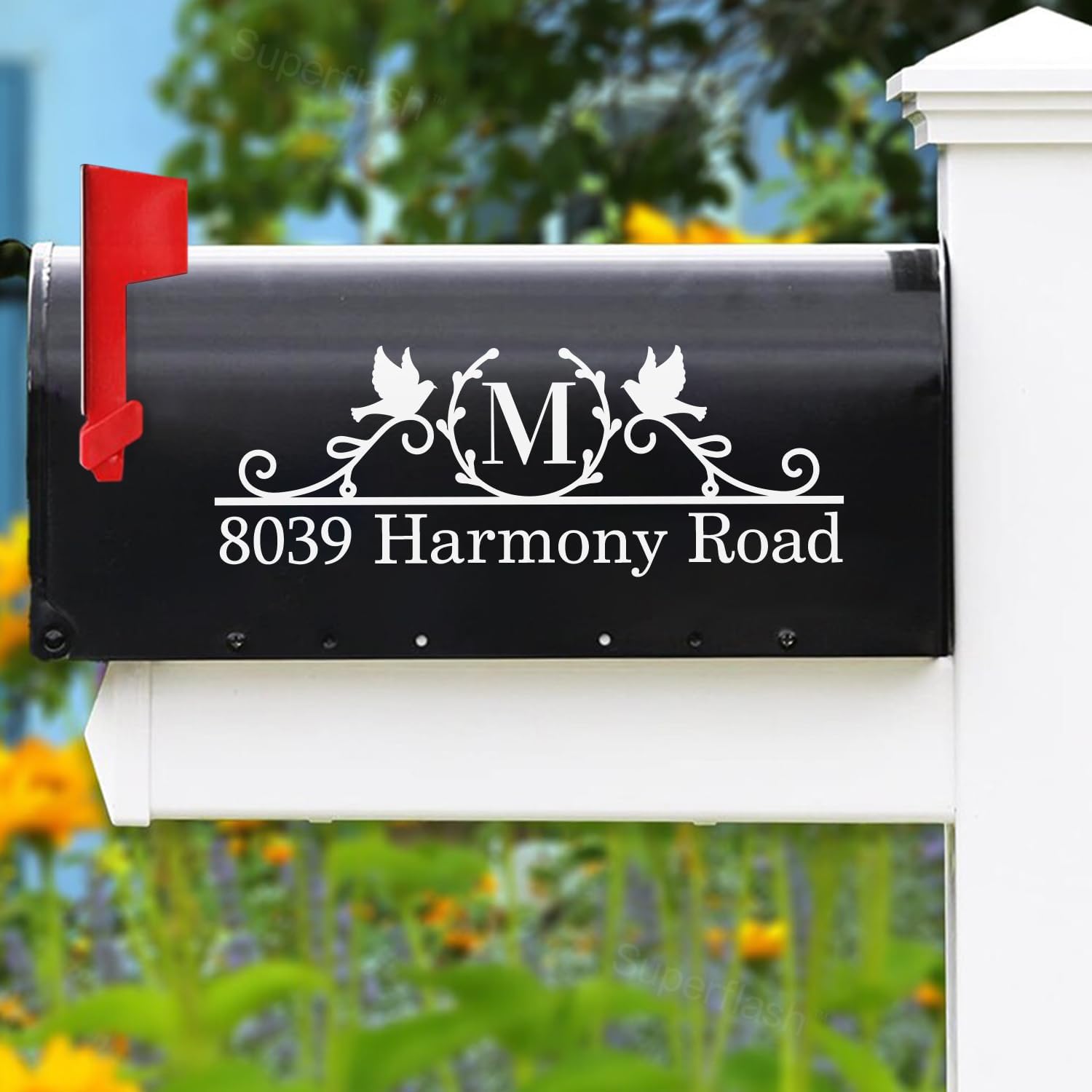 Amazon.com: Mailbox Numbers for Outdoor, Street Address, 12 x 5 inch ...
