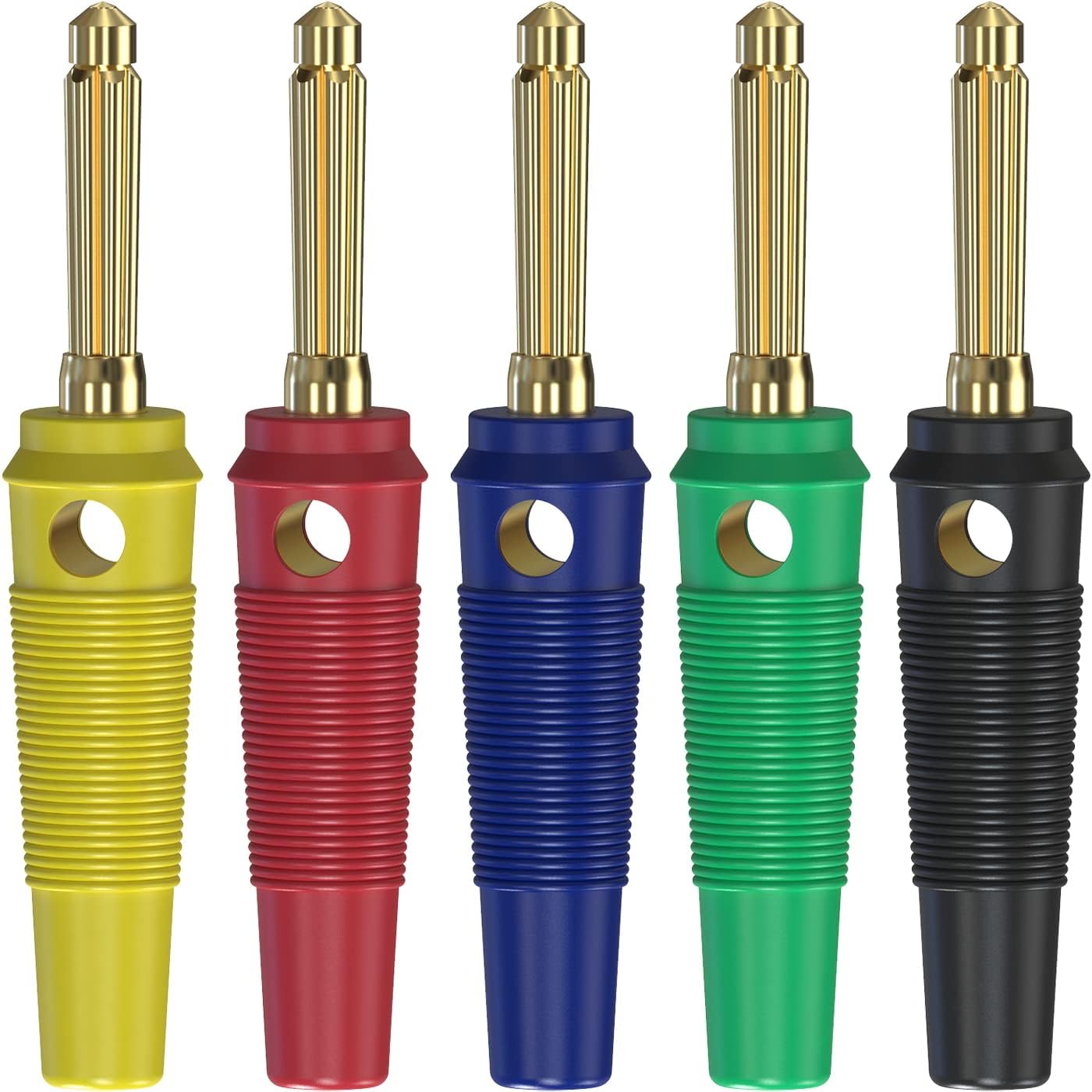 Amazon.com: DIYhz 5Pcs 32A High Current Screw Type 4mm Banana Plugs ...