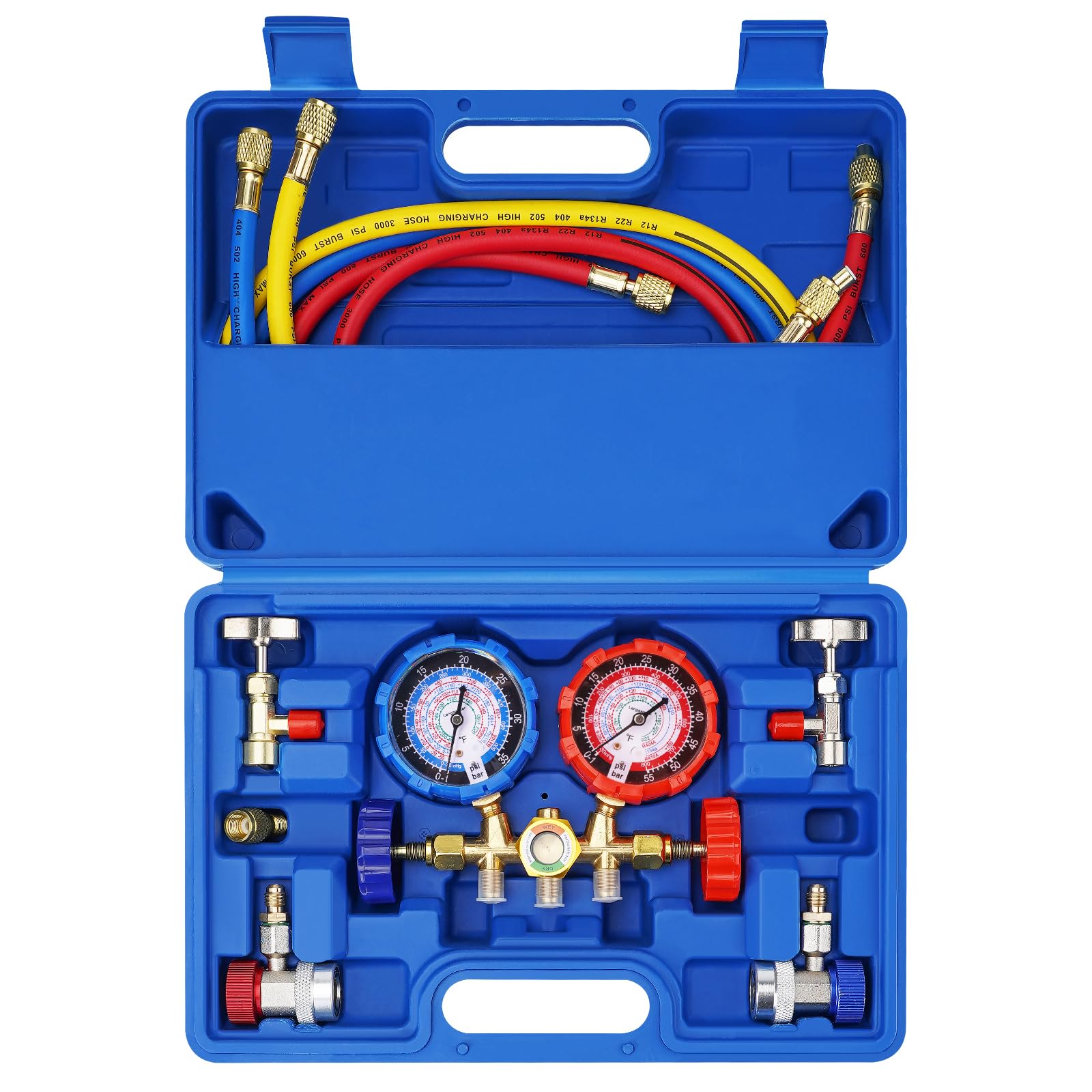 Amazon.com: Langawaser AC Manifold Gauge Set for R134a R12 R22 ...