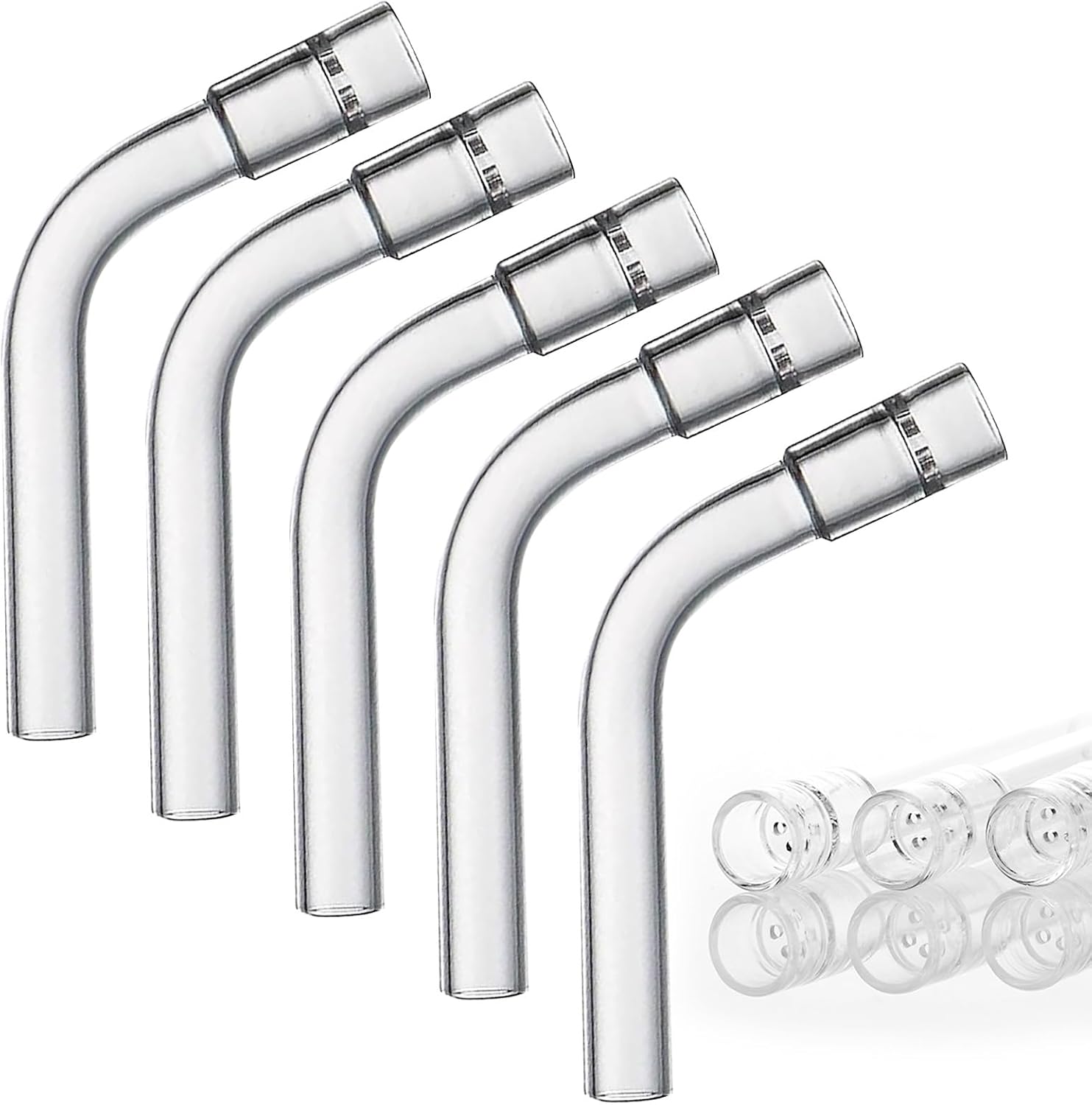 Amazon.com: 5 Pack Glass Tube Stem (110mm Curved) Steam Chemistry Air ...