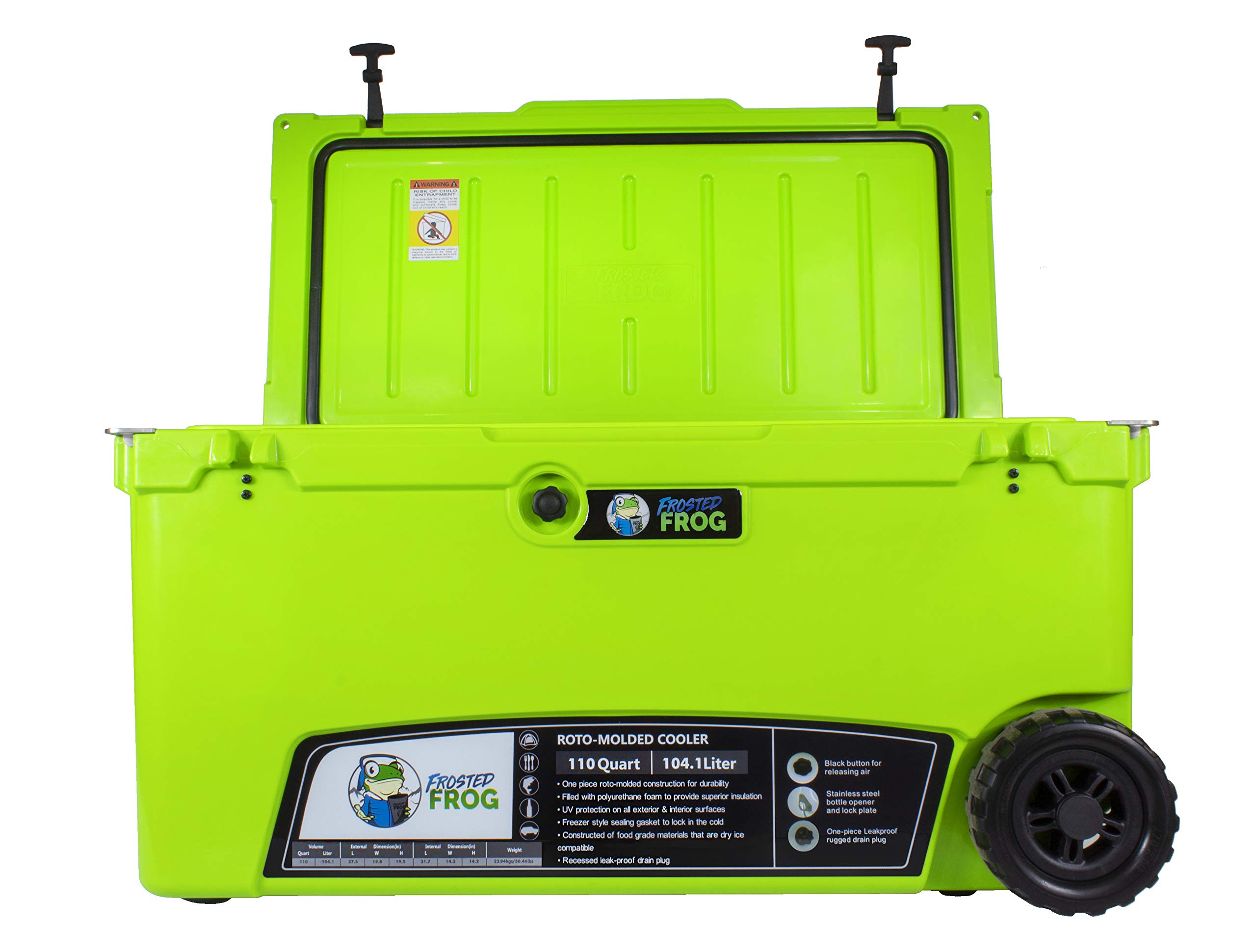 Frosted Frog Original Green 110 Quart Ice Chest Heavy Duty High ...