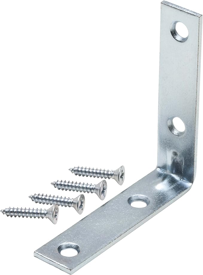 Amazon.com: Crown Bolt 62377 2-Inch Corner Brace, Zinc Plated, 4-Piece ...
