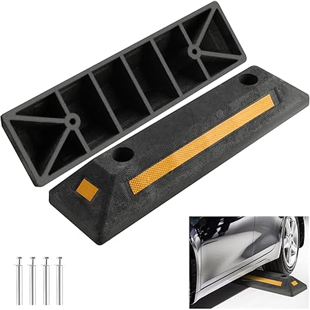 Amazon.com: yeesport 2 PCS Parking Aids, Heavy Duty Parking Stoppers ...