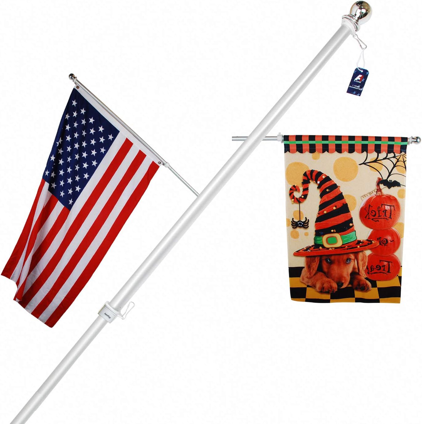 Amazon.com : Aoneflags 56" Tangle Free Aluminum Flagpole for Grommet or ...
