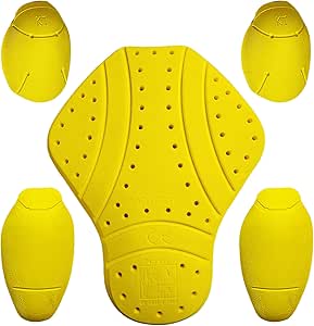 Amazon.com: MOTOSTYLEWEAR - 5 PC - CE Level 2 Certified Armor Pads l ...