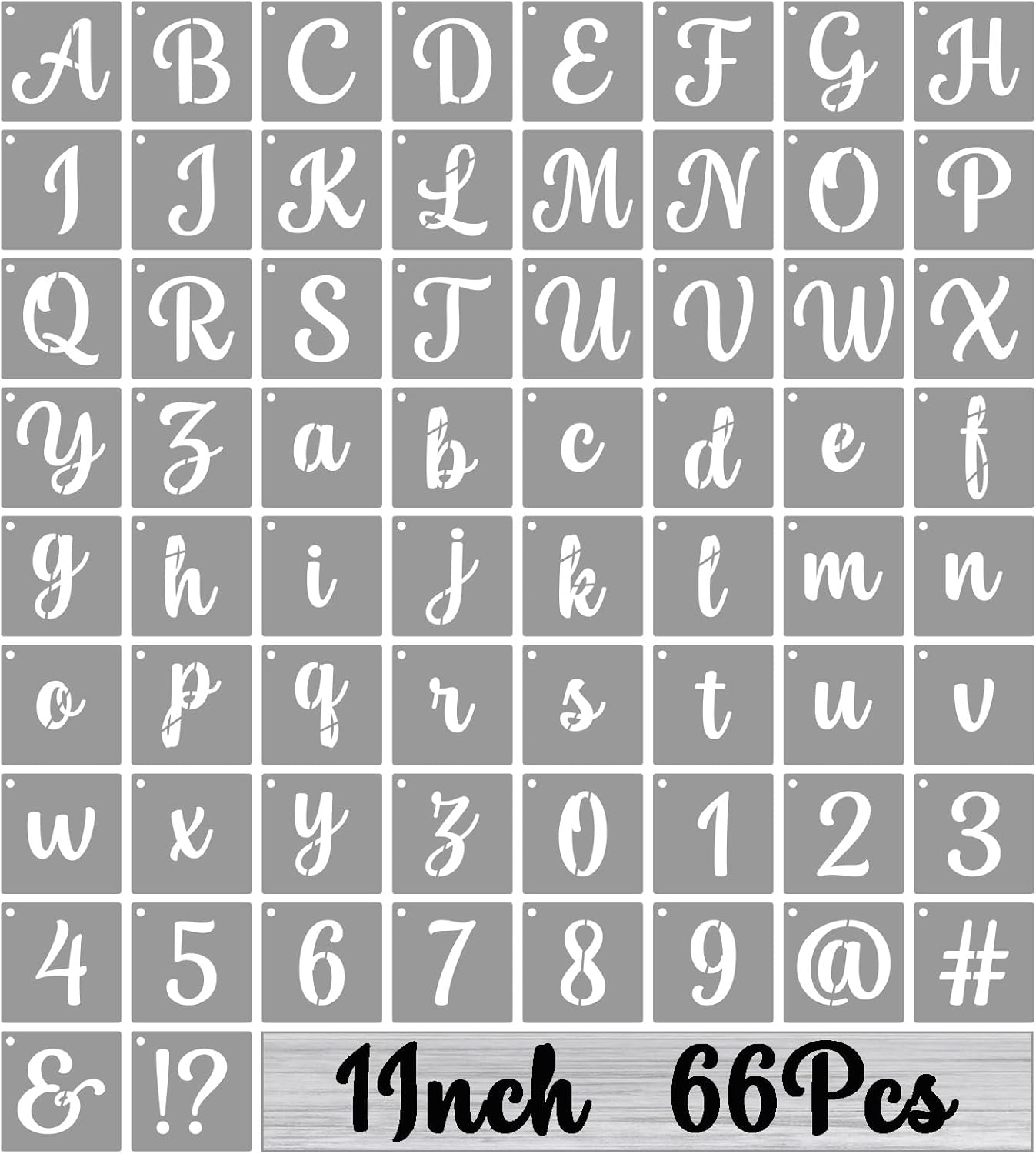 Amazon.com: BAMIDELE 1 Inch Alphabet Letter Stencils for Painting, 66 ...