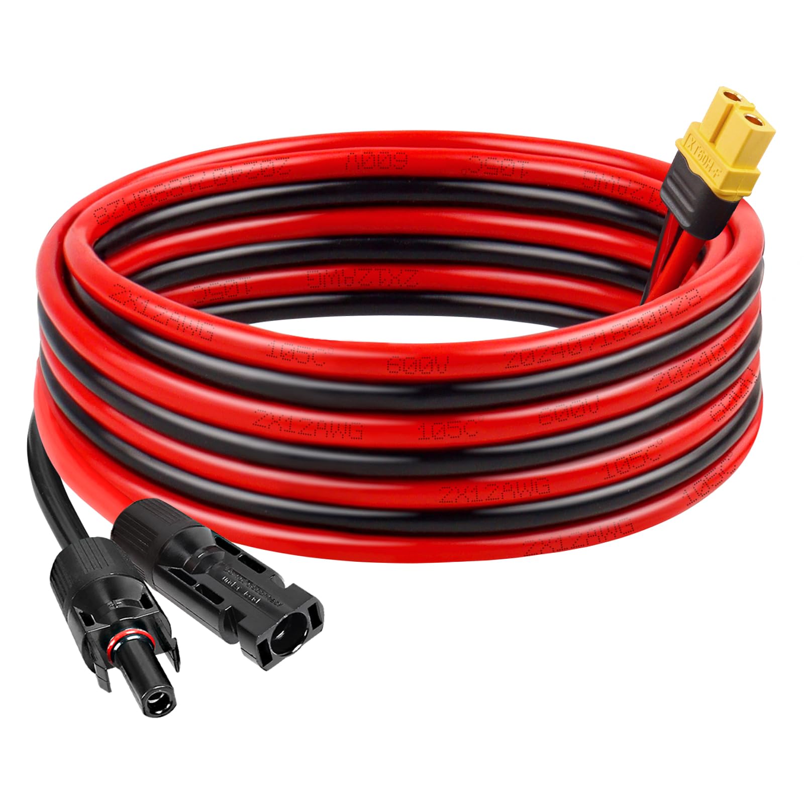 Amazon.com: MOOKEERF Solar to XT60 Charge Extension Cable 12AWG 10FT ...