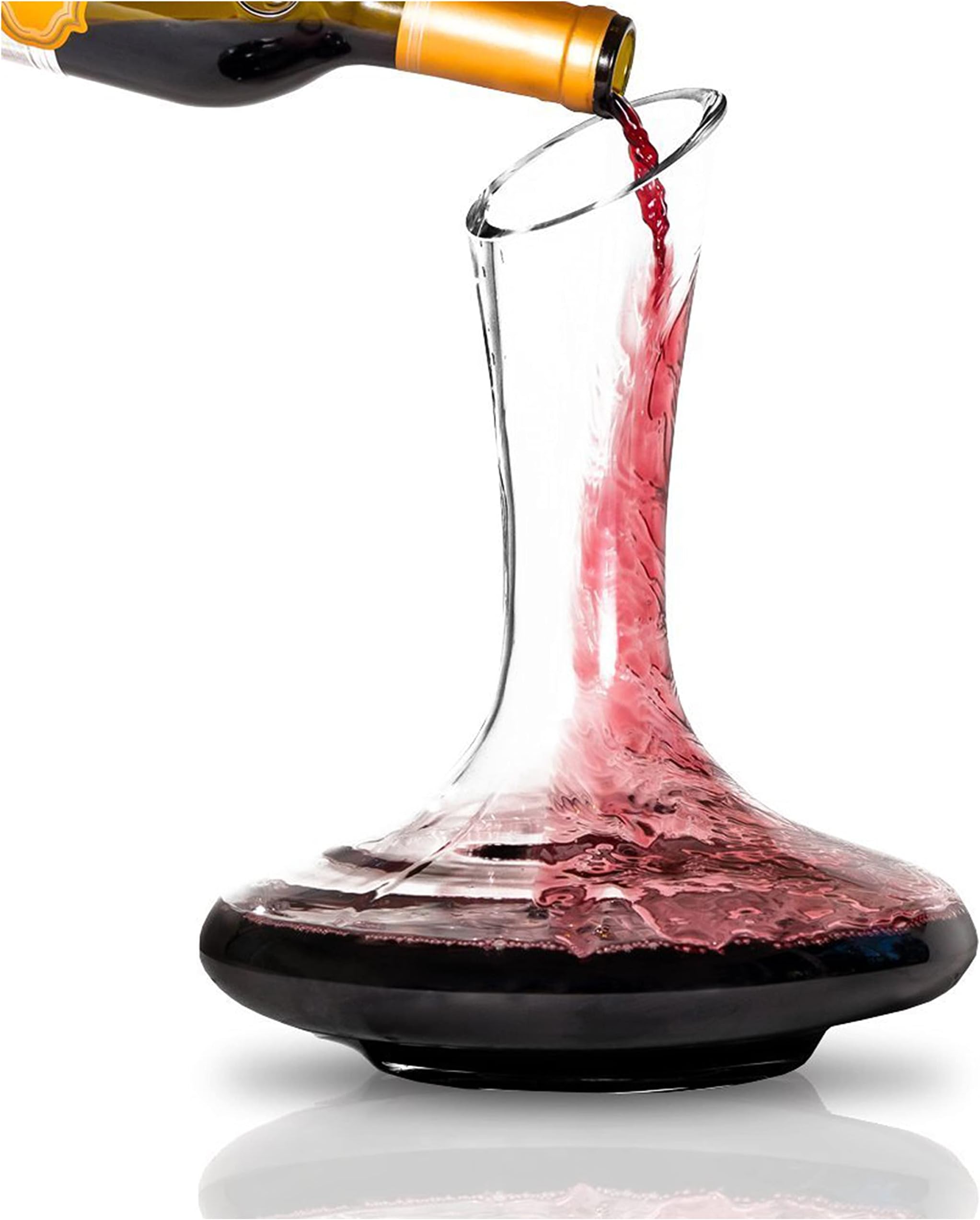 Amazon.com | Royalty Art Elegant Crystal Decanter and Wine Carafe, 60.9 ...