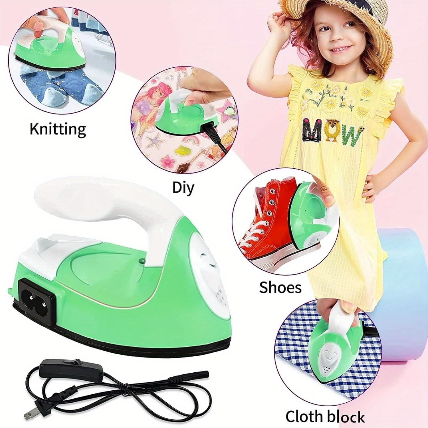 Cordless Iron Mini Iron Machine,Portable Mini Electric Iron,Small Iron ...