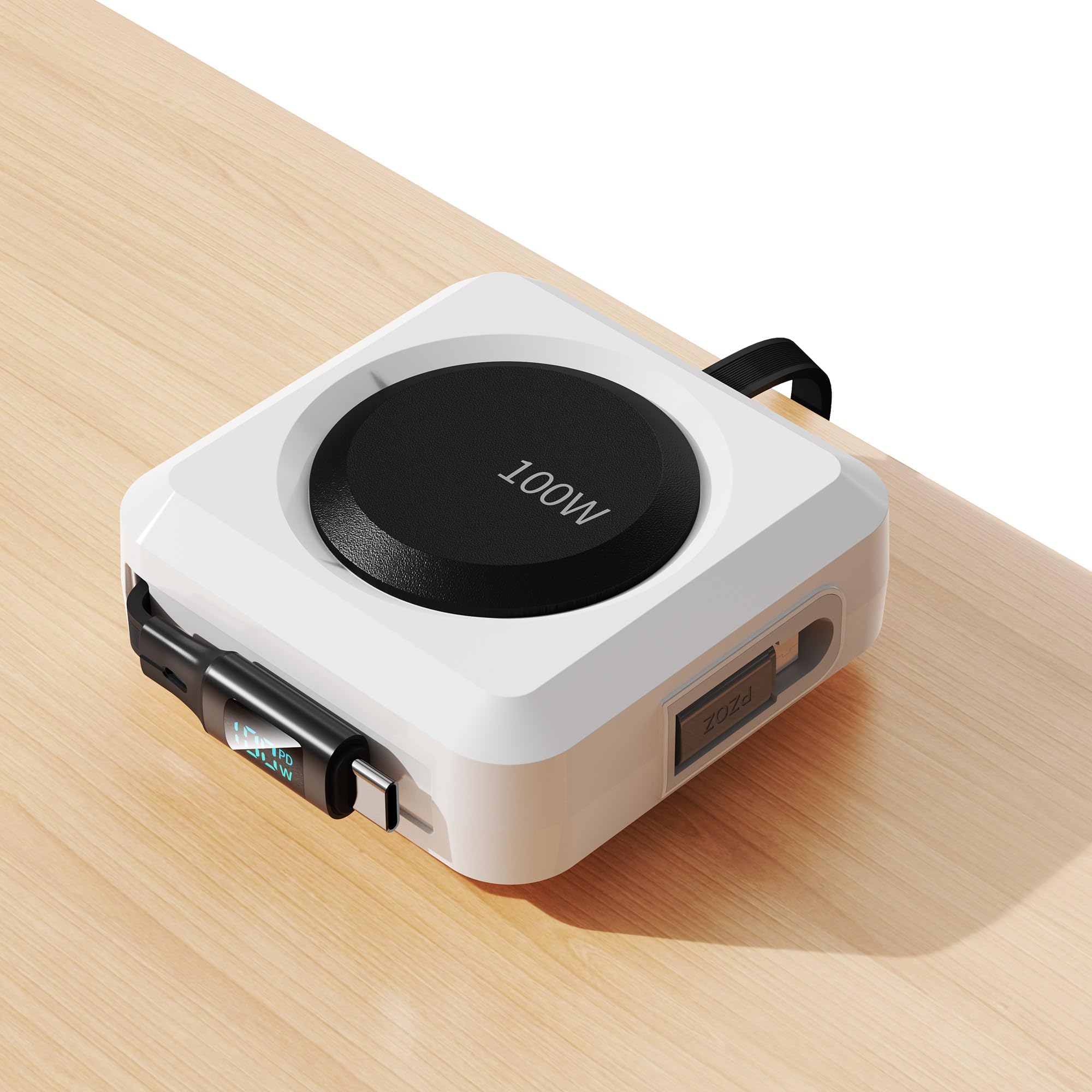 Amazon.com: PZOZ 100W Retractable Multi in 1 Charging Cable with LED ...