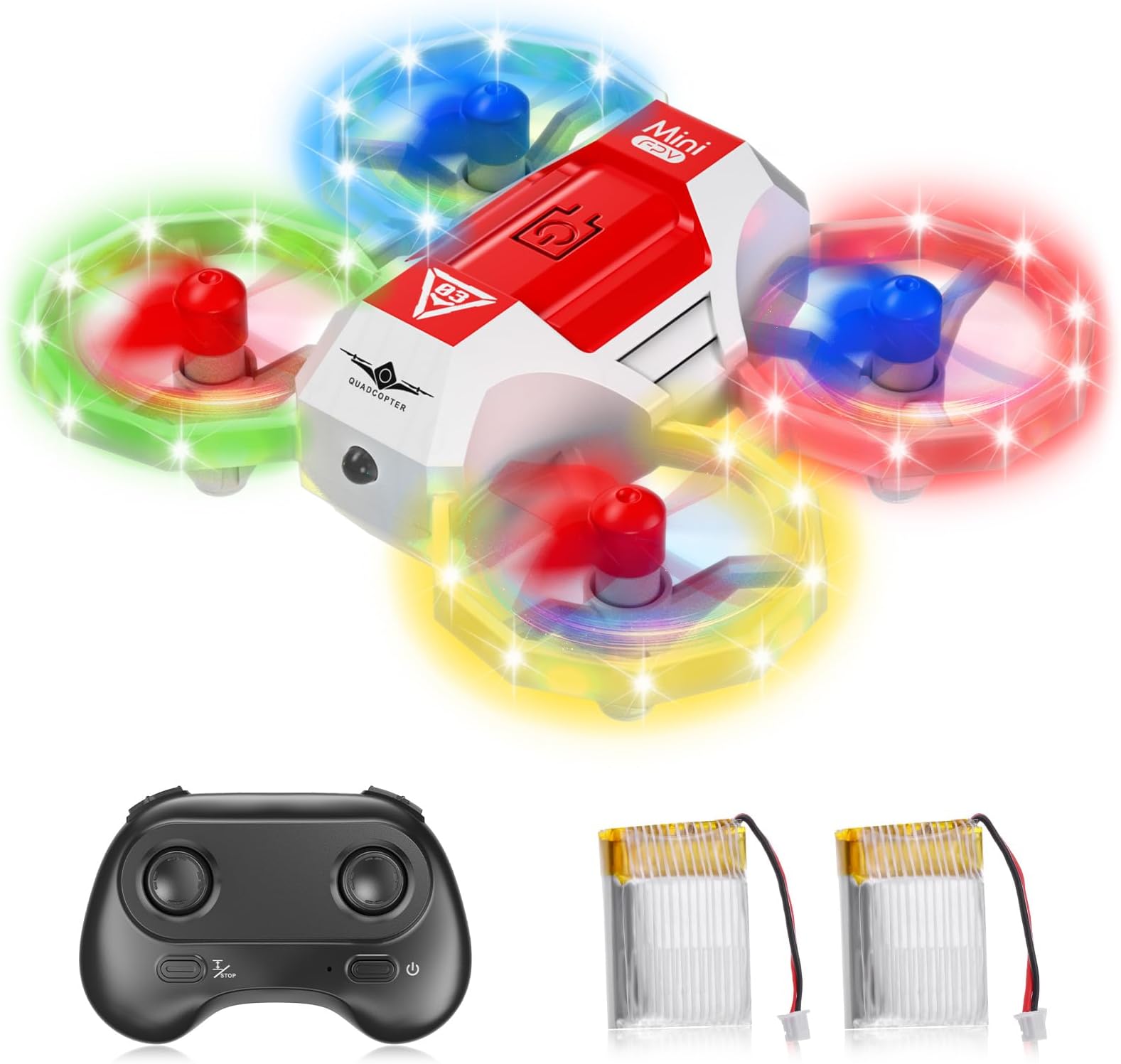 Amazon.com: Easy Drone for Kids, RC Mini Drone for Beginners with LED ...