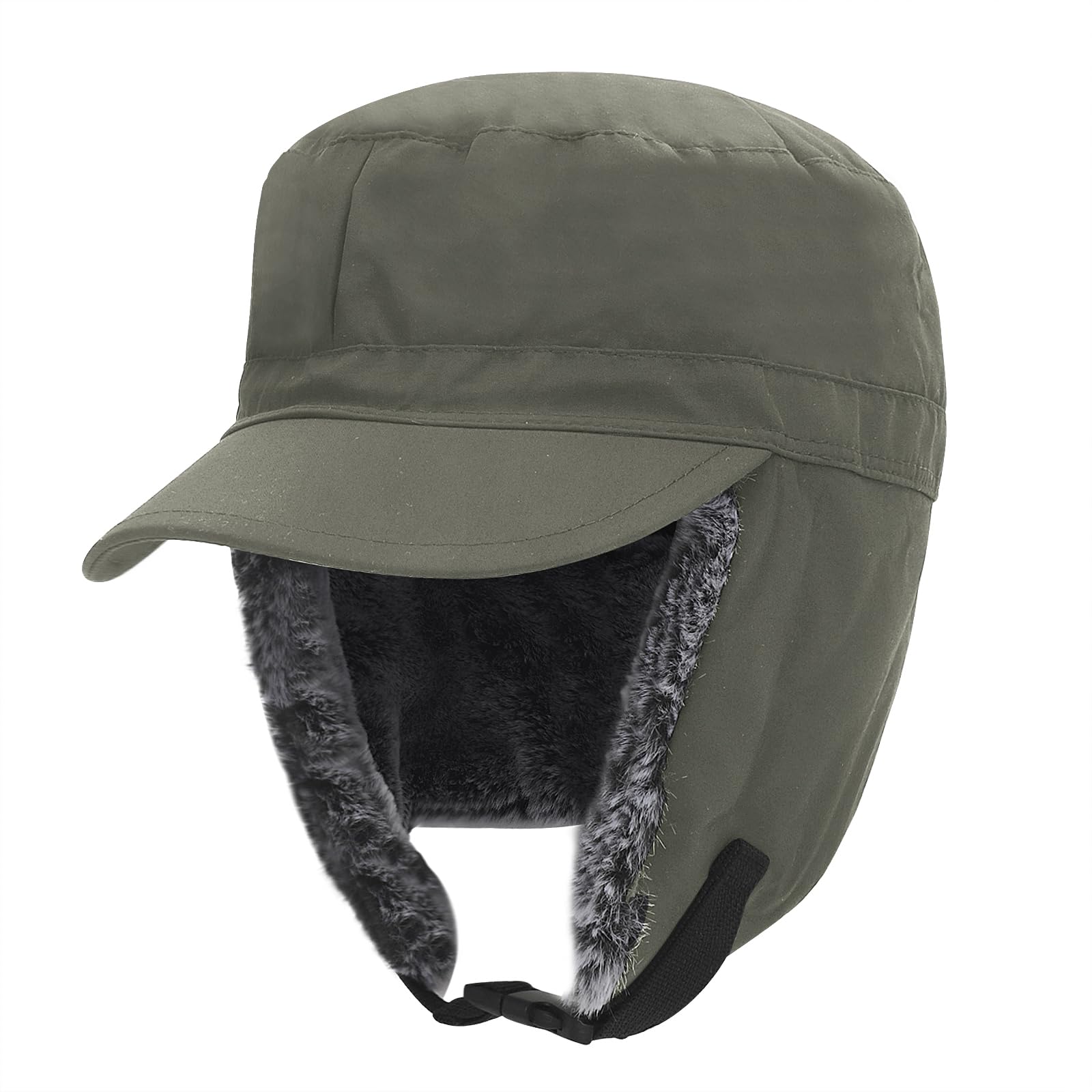 Waterproof Trapper Hat for Men Women Winter Baseball Ski Cap with ...