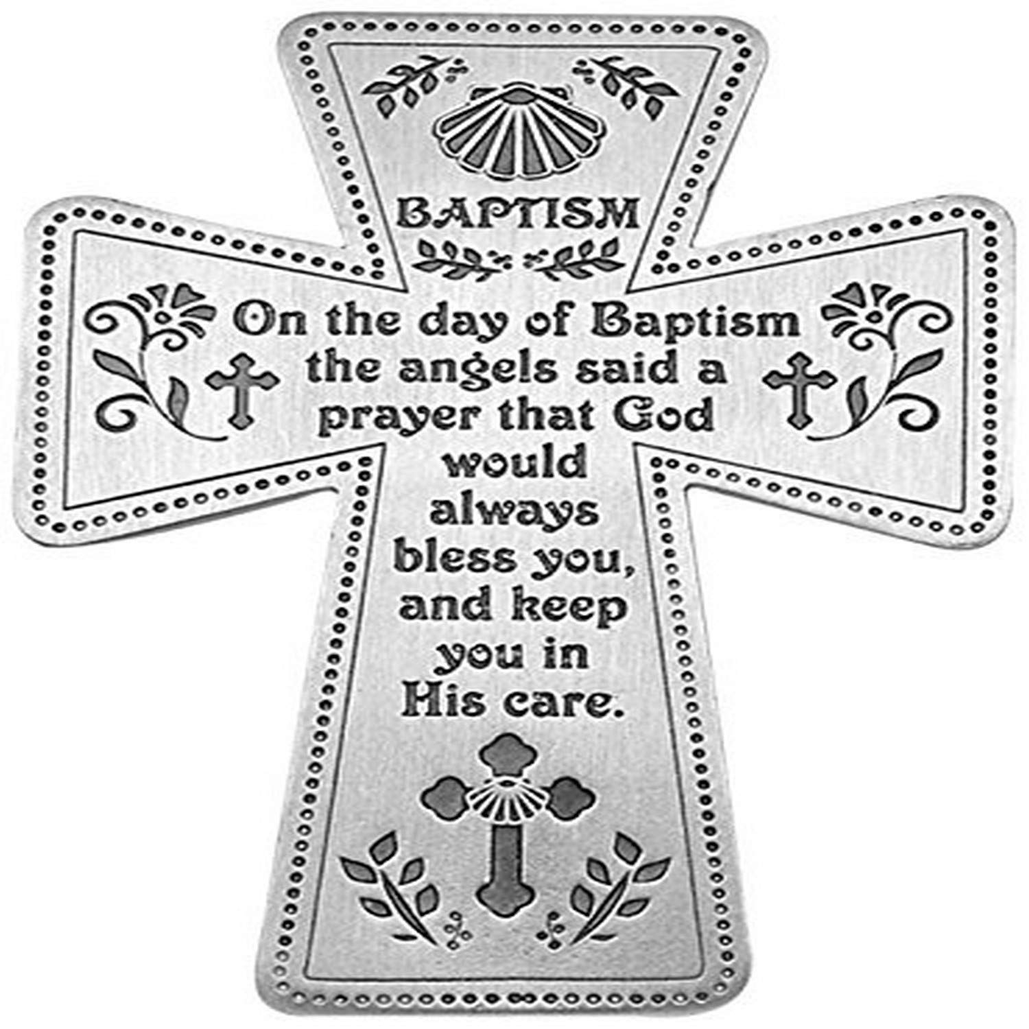 Baptism Cross Clip Art Silver