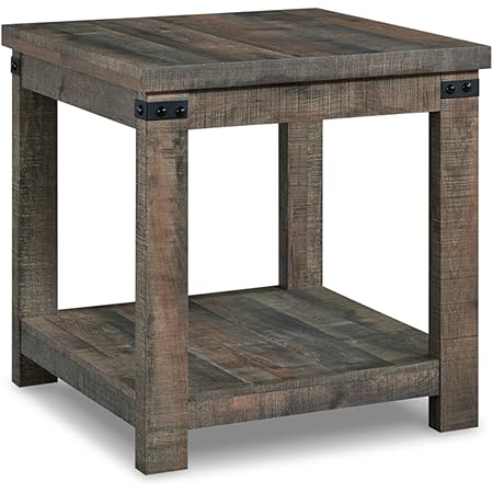 Amazon.com: Signature Design by Ashley Hollum Square End Table, 24"W x ...