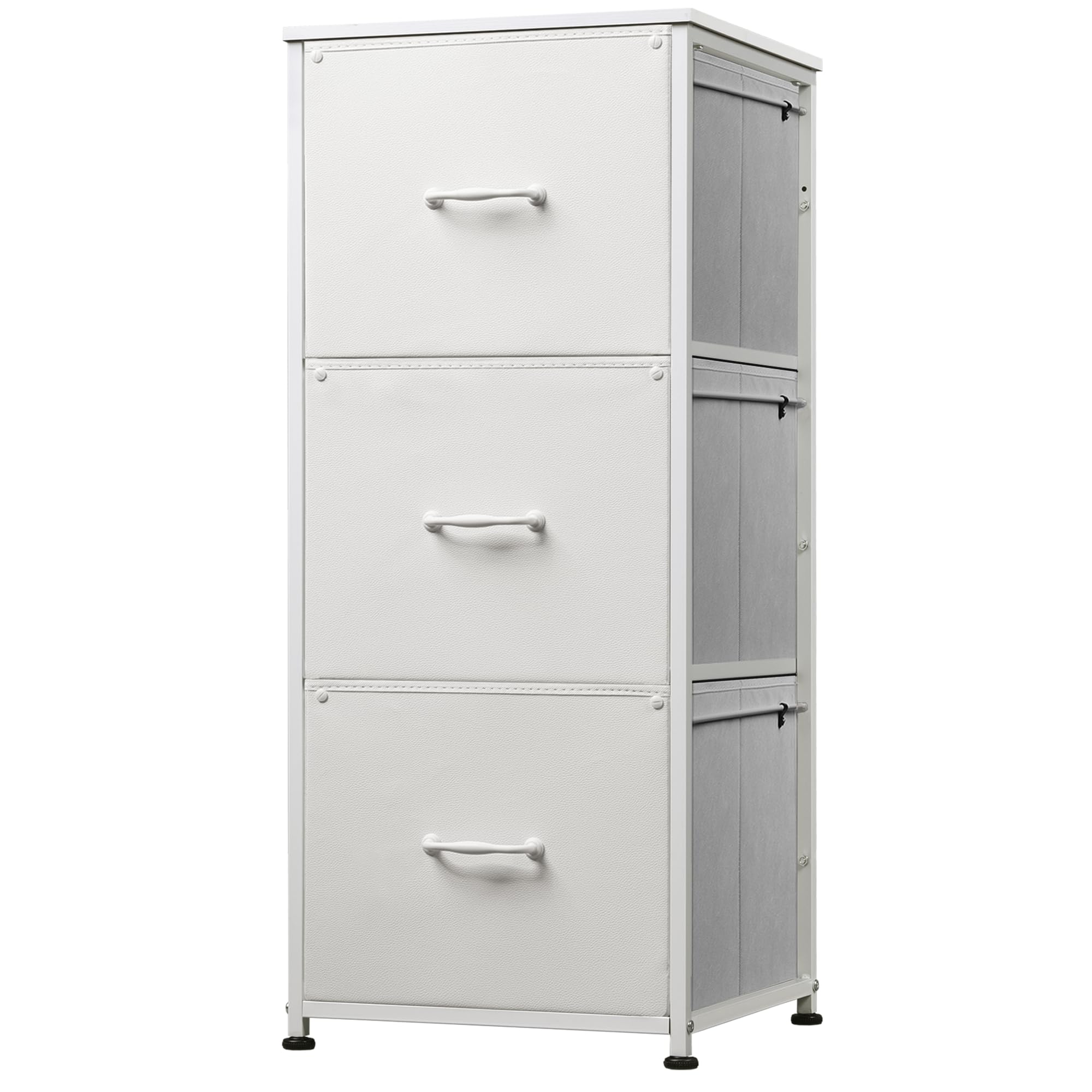 Snapklik.com : 3 Drawer File Cabinet, Fabric Storage Cabinet For Home ...
