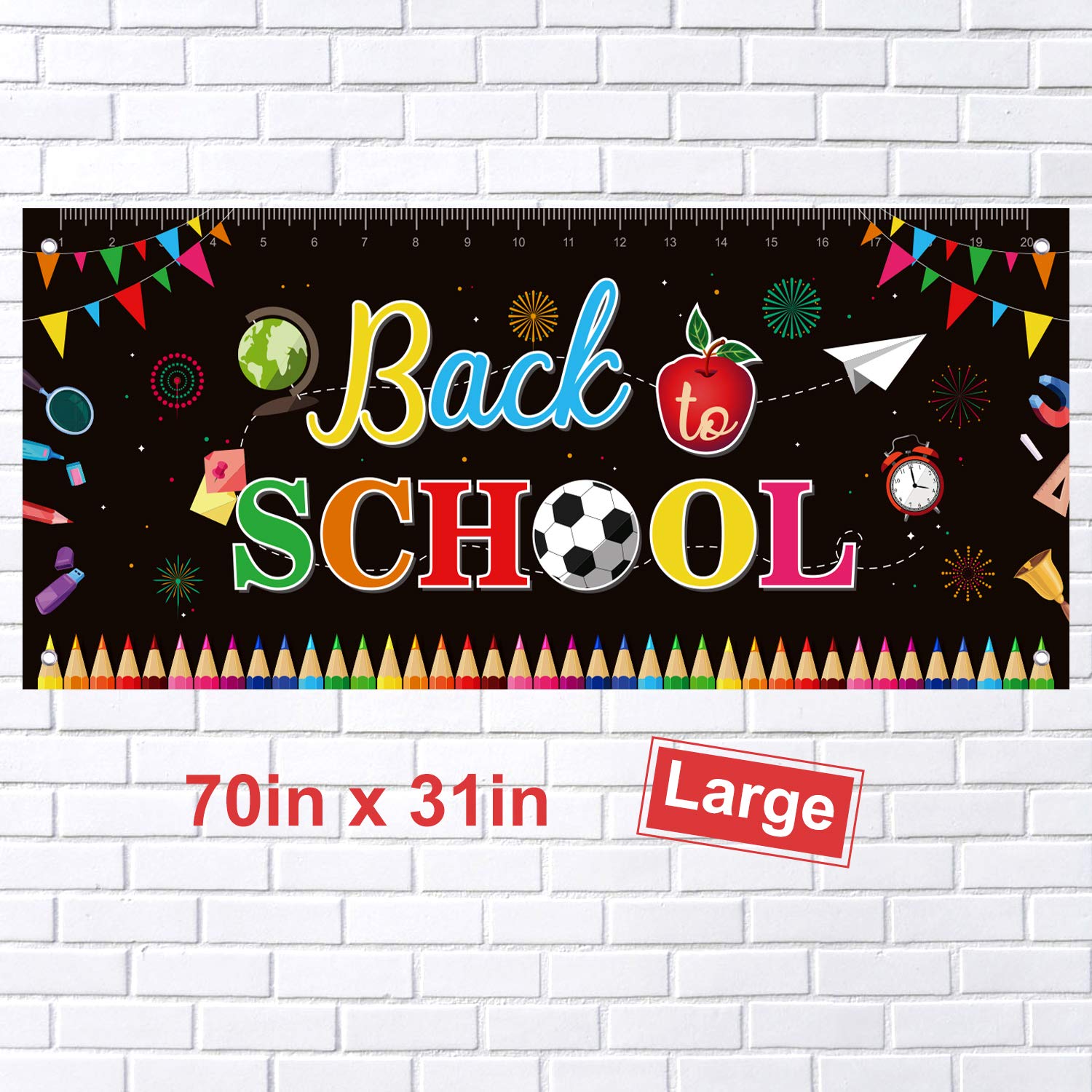 Buy FEPITO Welcome Back To School Banner First Day of School Banner ...